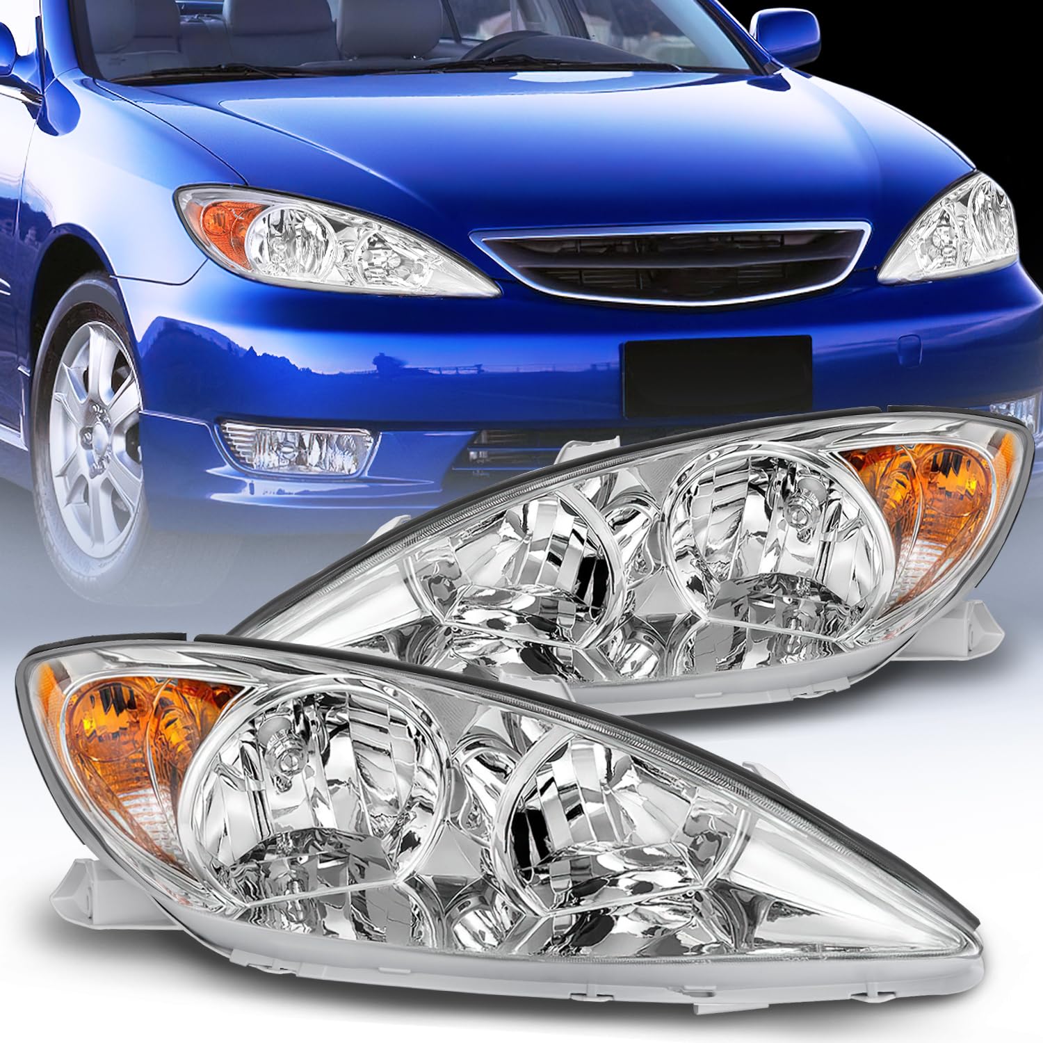 Amazon.com: Nilight Headlight Assembly for 2002 2003 2004 Toyota Camry ...
