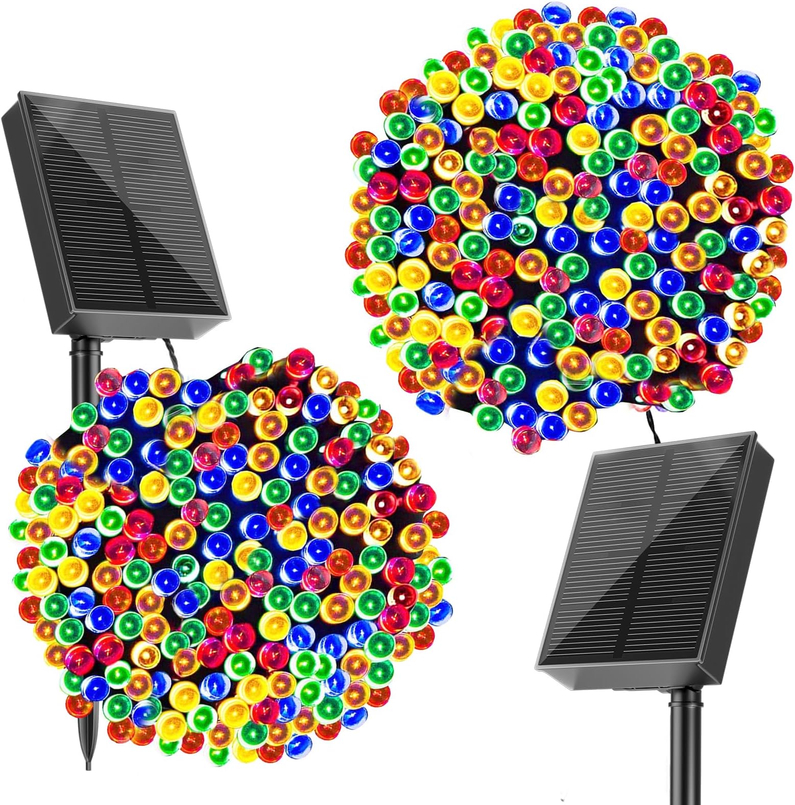 Minetom Christmas Lights Outdoor Solar Powered - 4 Pack Total 160FT 400 ...