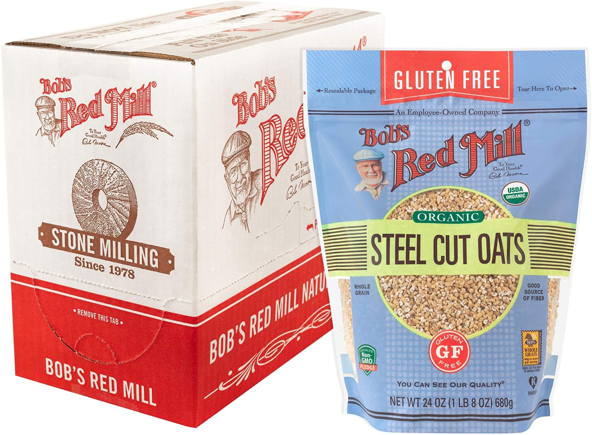 Amazon.com: Bob's Red Mill 100% Whole Grain Steel Cut Oats Golden ...