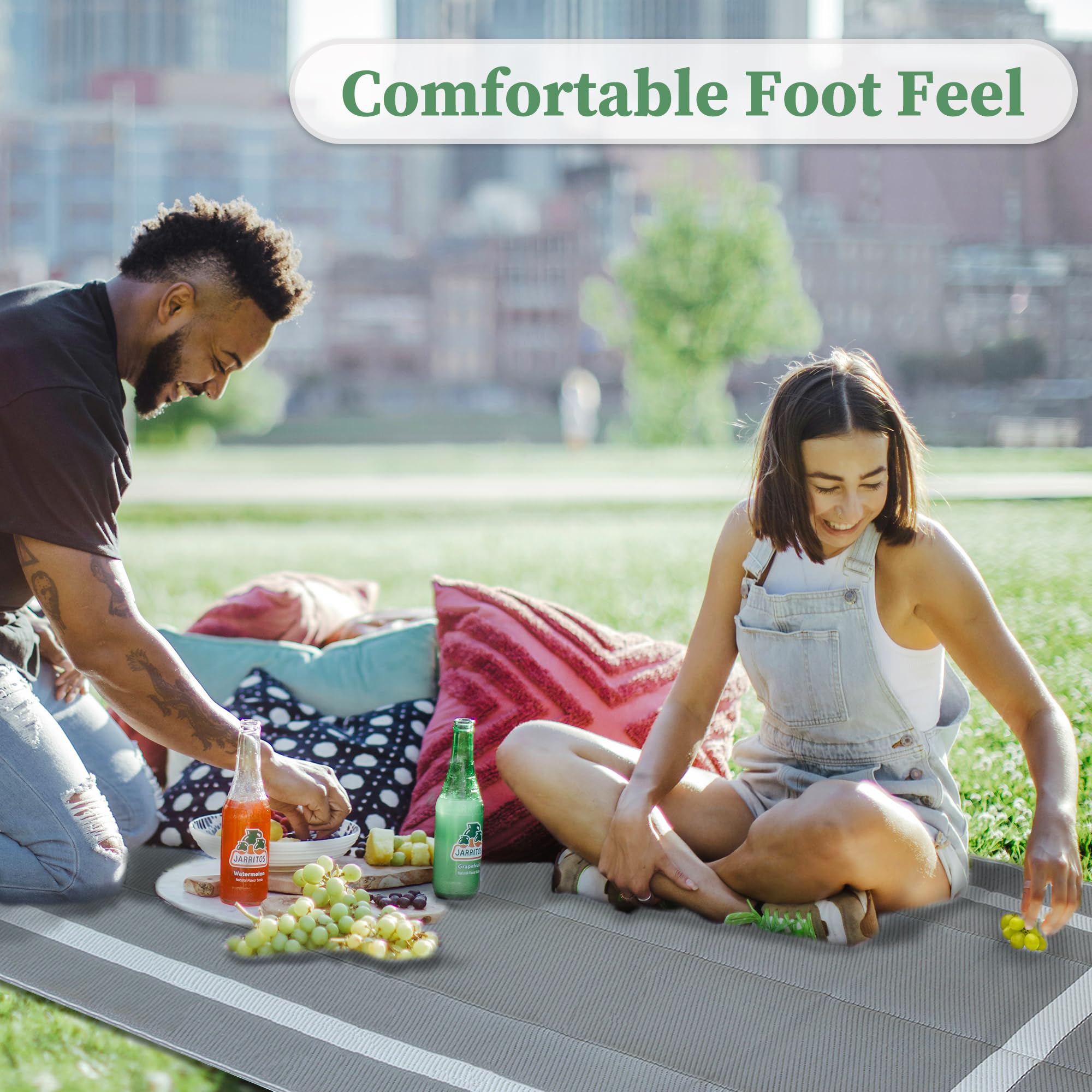 Snapklik.com : Ogrmar 5x8 FT Reversible Mats, Outdoor Rug For Patio ...