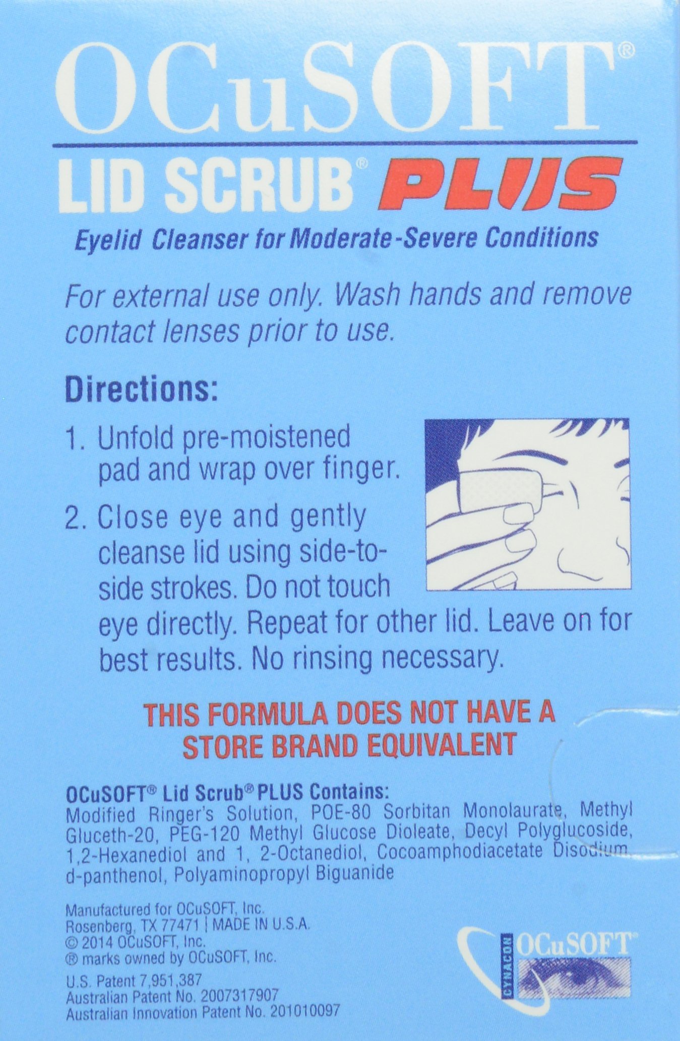 Ocusoft Lid Scrub Plus Pads