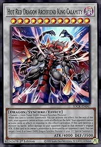 Amazon.com: Hot Red Dragon Archfiend King Calamity - SDCK-EN047 - Super Rare - 1st Edition ...