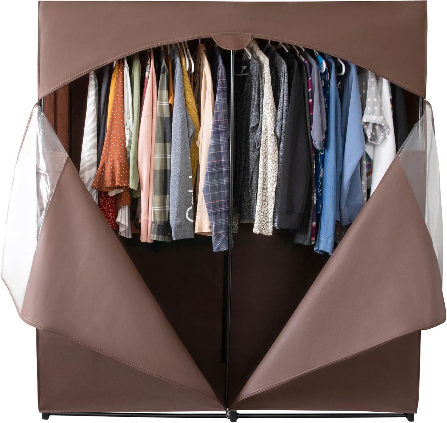 Amazon.com: HOLDN’ STORAGE Portable Wardrobe Closet for Hanging Clothes ...