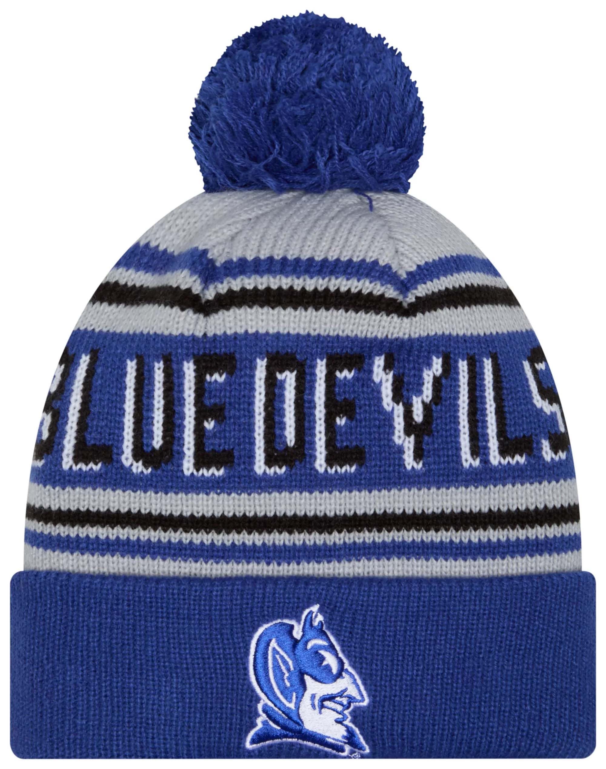 Amazon.com : New Era Duke Blue Devils NCAA The Coach Cuffed Knit Hat ...