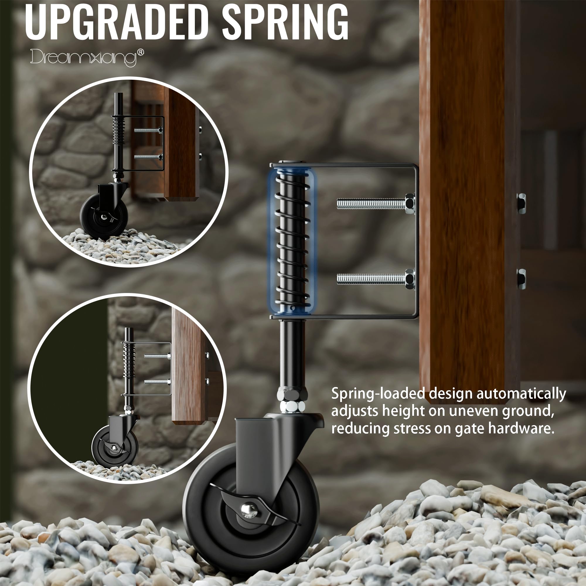 Snapklik.com : 4" Spring Loaded Caster