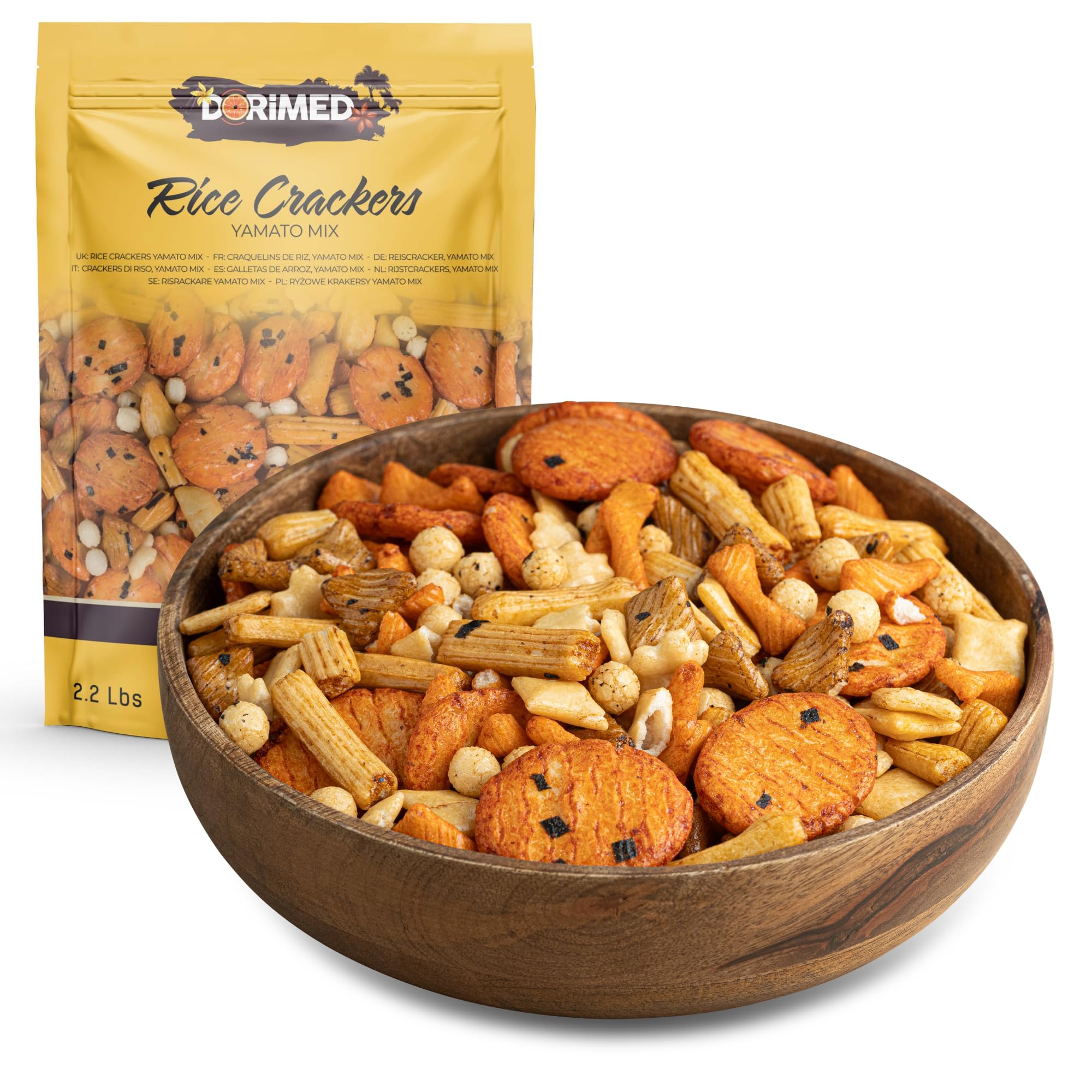 Buy Rice Crackers Yamato Mix 2.2 Lbs | Yamato Fried Rice Sticks in 1 kg ...