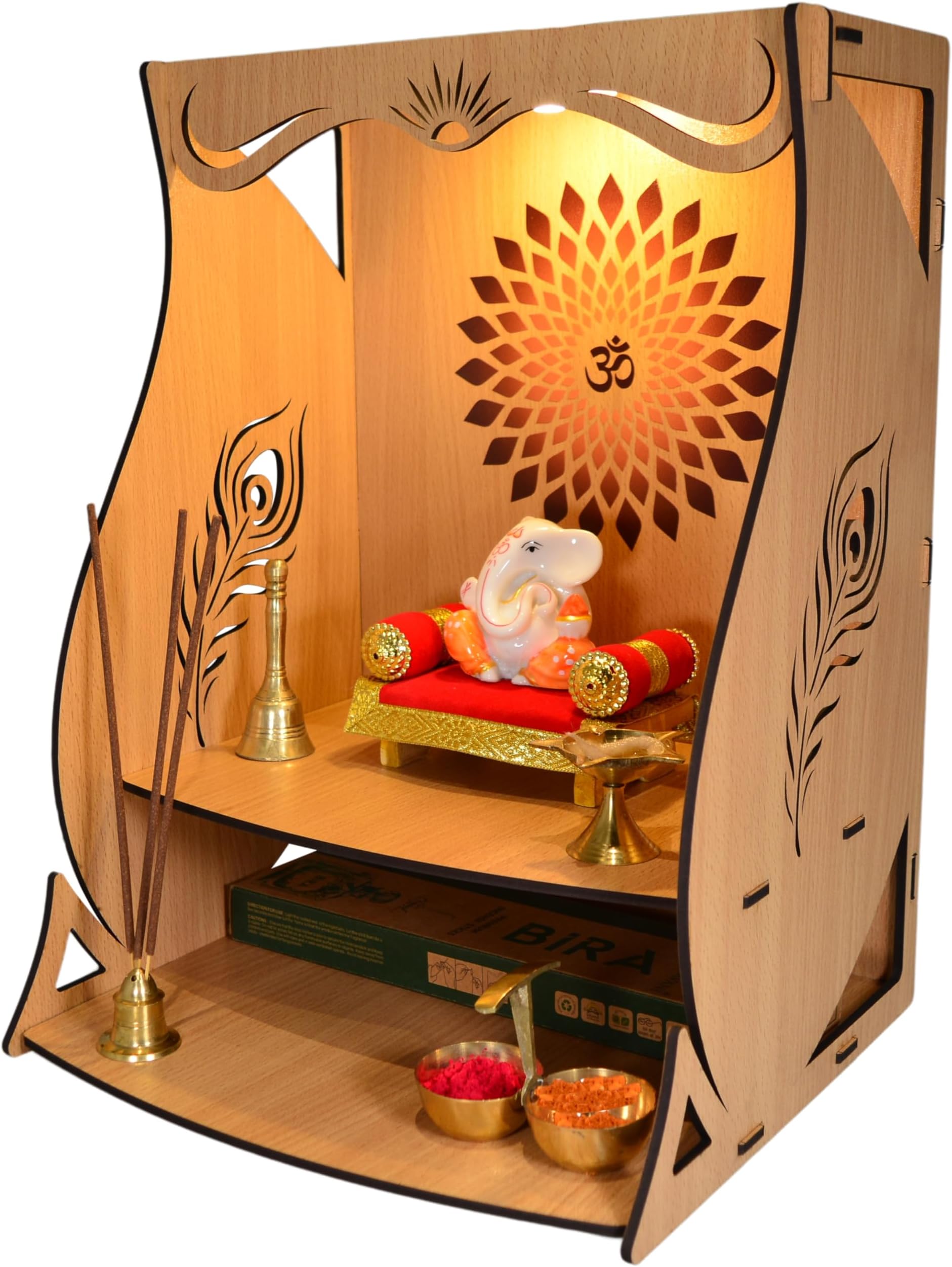 11 Strokes Samarpan Devara Mandir, Mandir for Ghar Small Size, Devghar ...