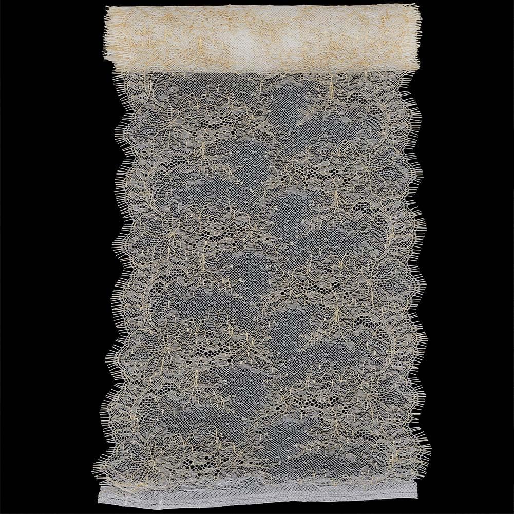 Amazon.com: GORGECRAFT 3.3 Yard X 10 Inch Wide Metallic Lace Fabric ...