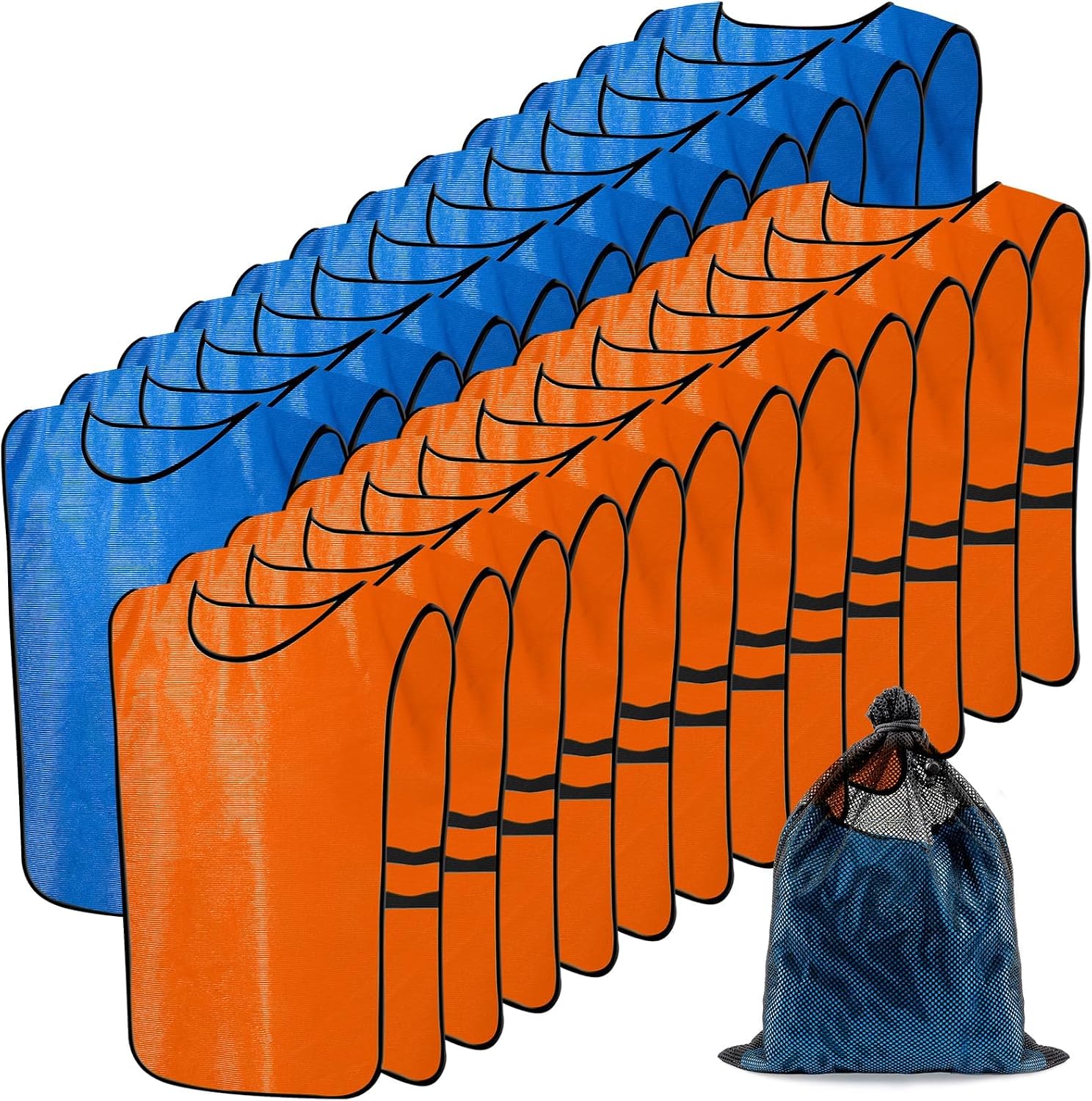 24 Pack Scrimmage Training Vest, Team Practice Vests, Soccer Bibs ...