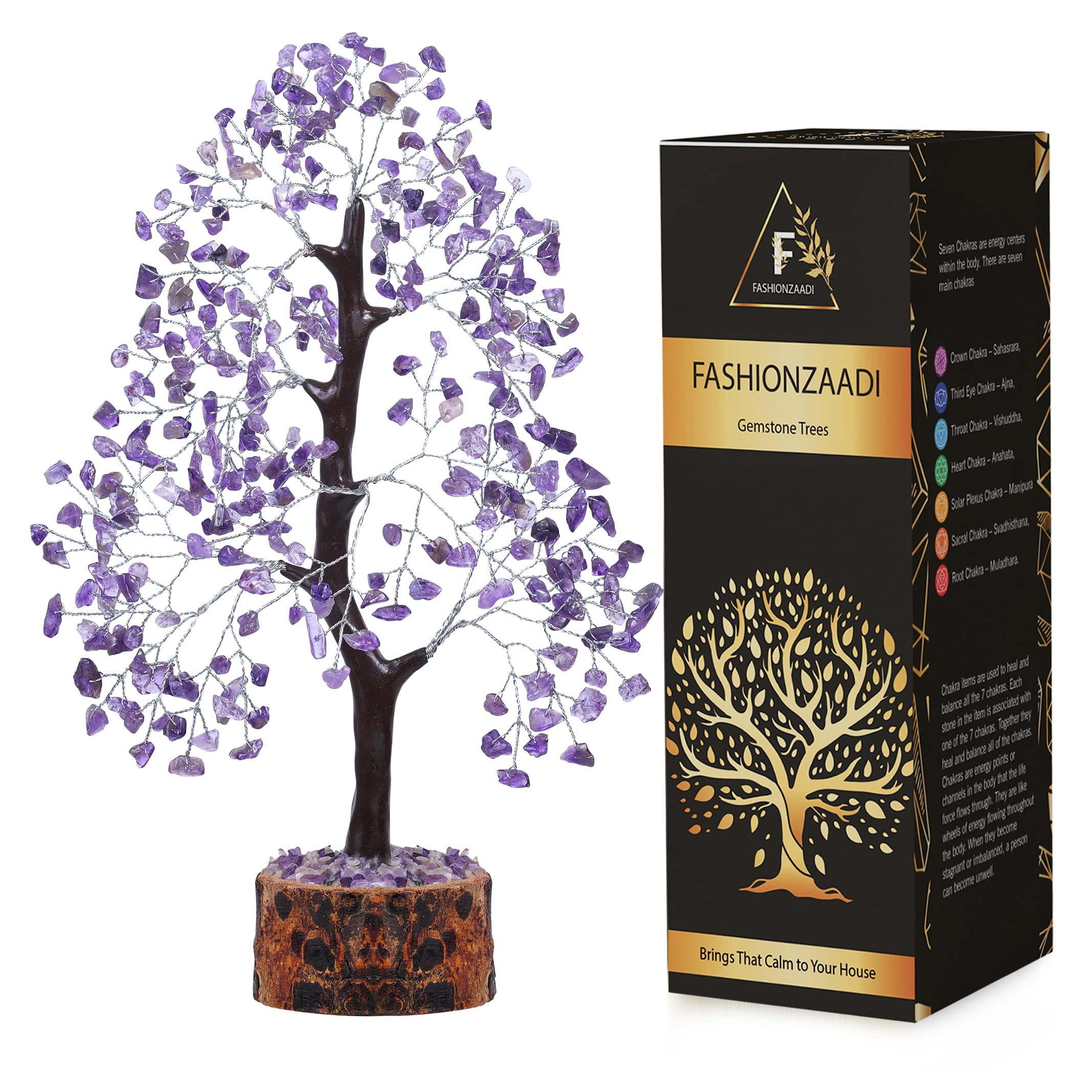 Amazon.com: Amethyst Crystal Tree - Crystal Tree - Chakra Tree ...