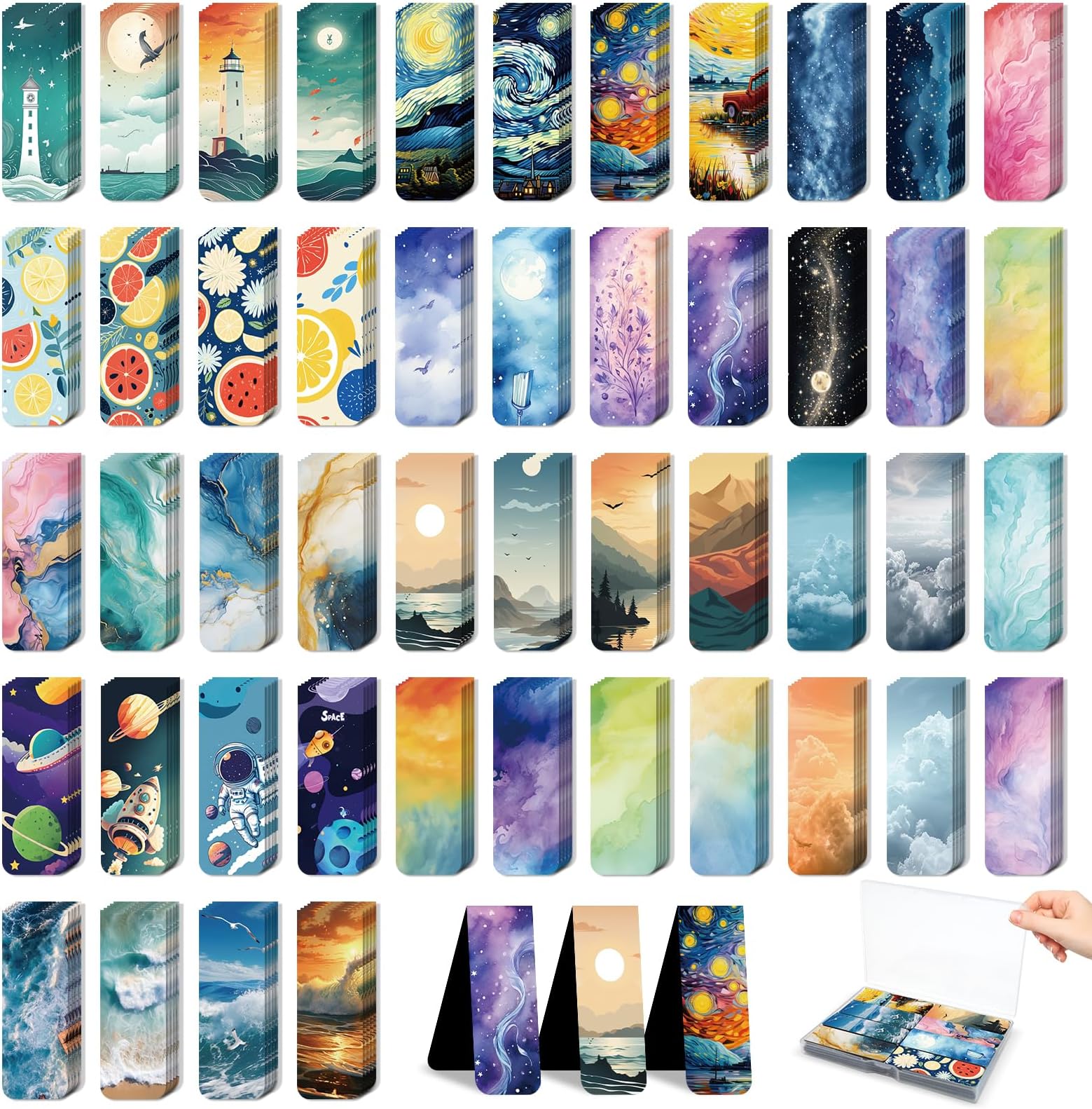 Amazon.com: 30 Christmas Magnetic Bookmarks for Books,Page Markers ...