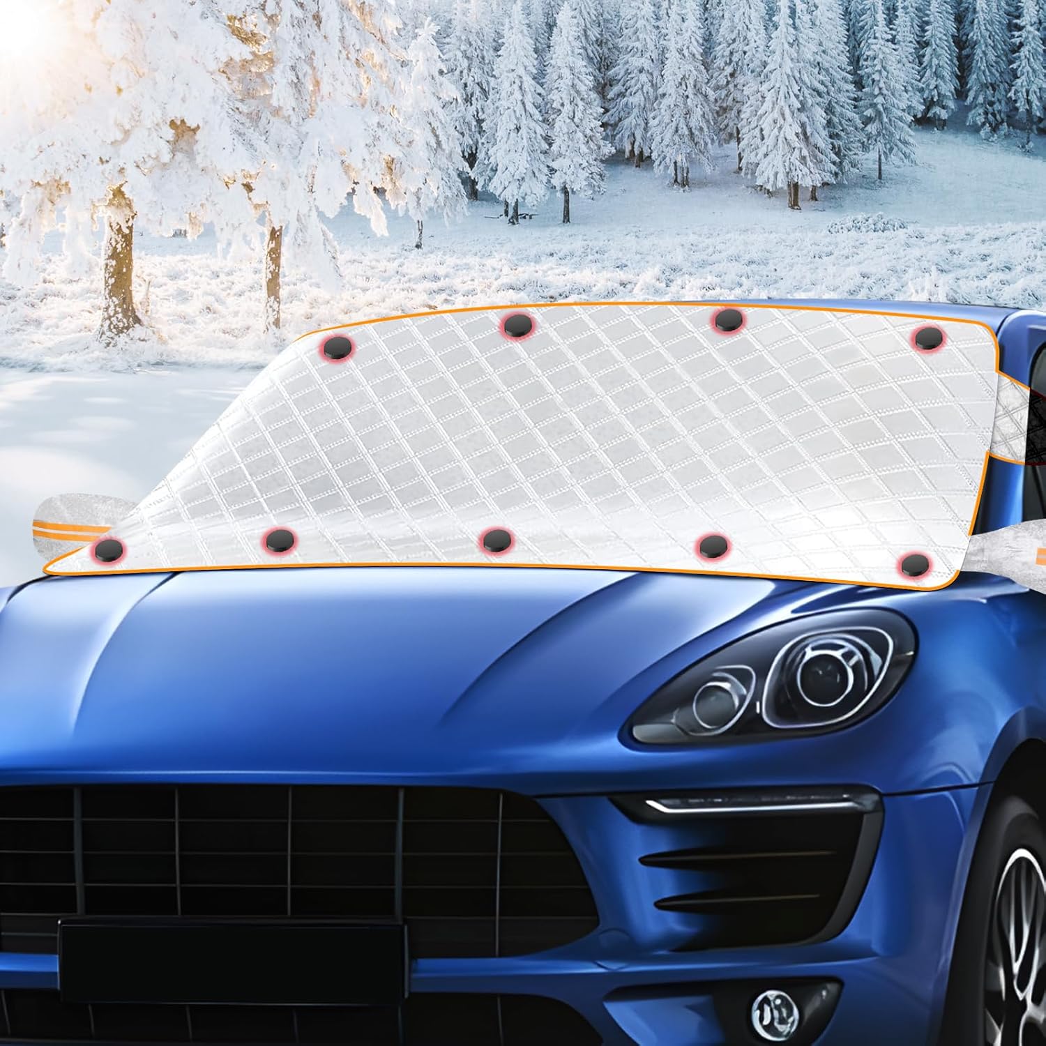 Giyim Car Windscreen Cover For Winter - 231x110cm Car Screen Cover ...