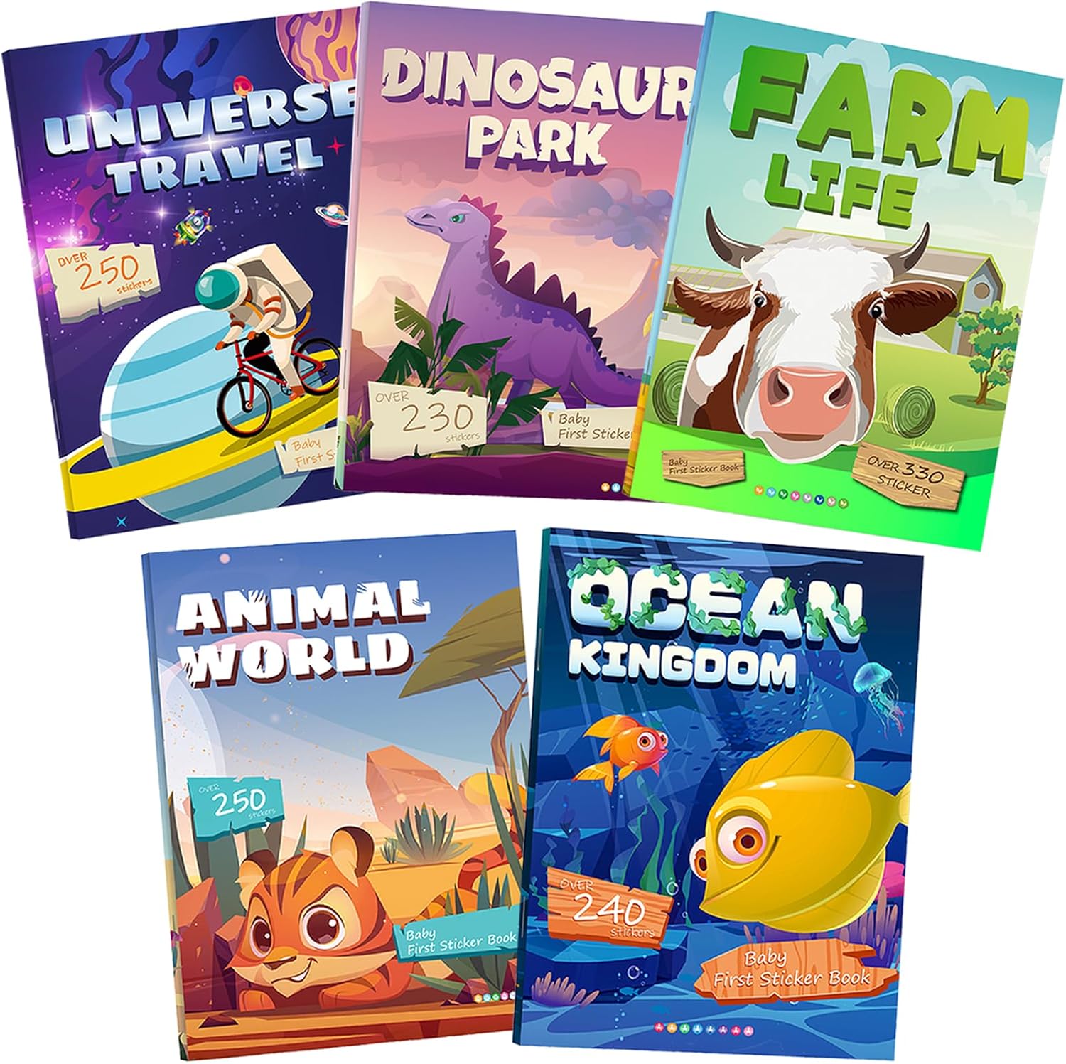 Amazon.com: Sticker Books for Kids, 1310+ Stickers & 40 Scenes ...