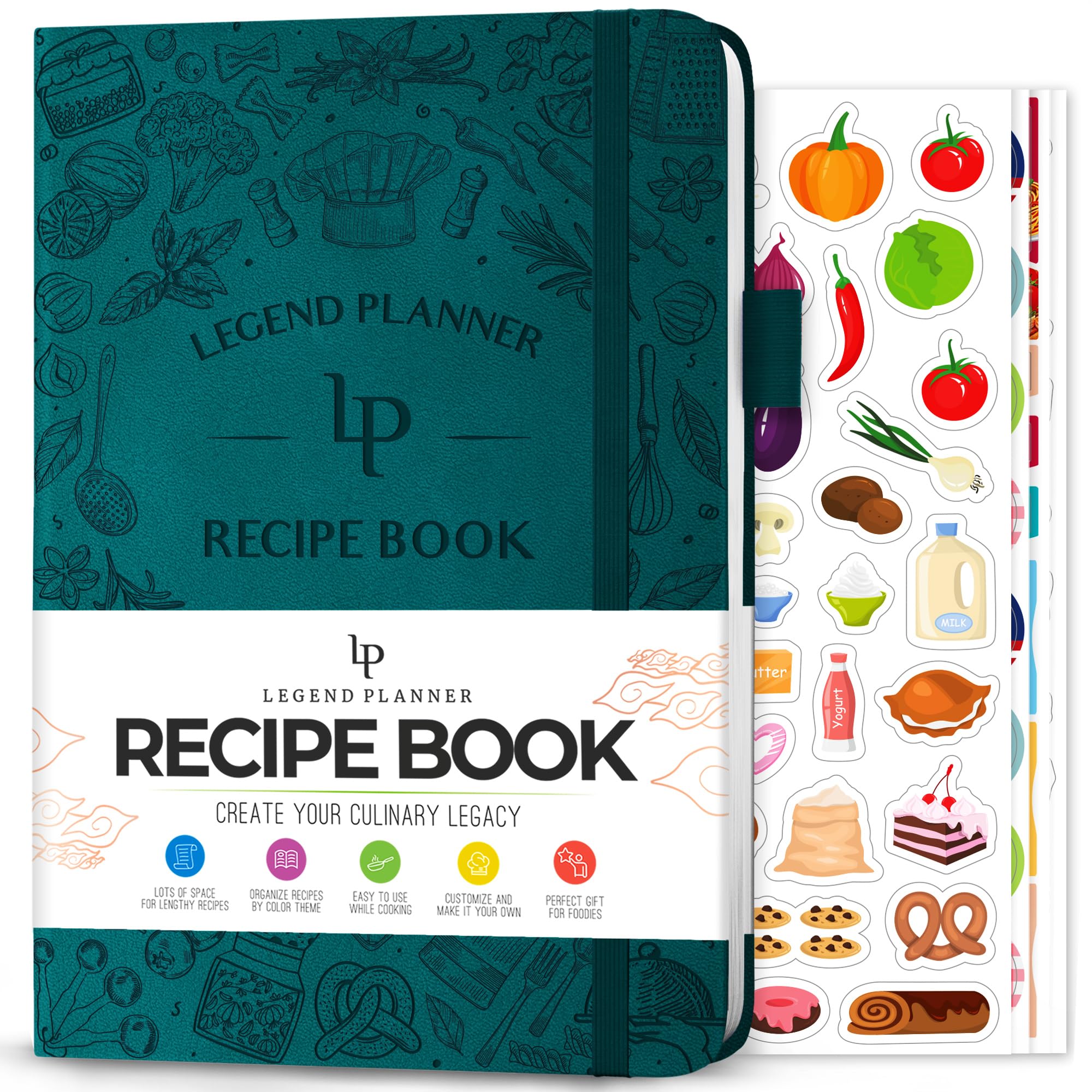 Legend Recipe Book – Blank Family Cookbook to Write In Your Own Recipes ...