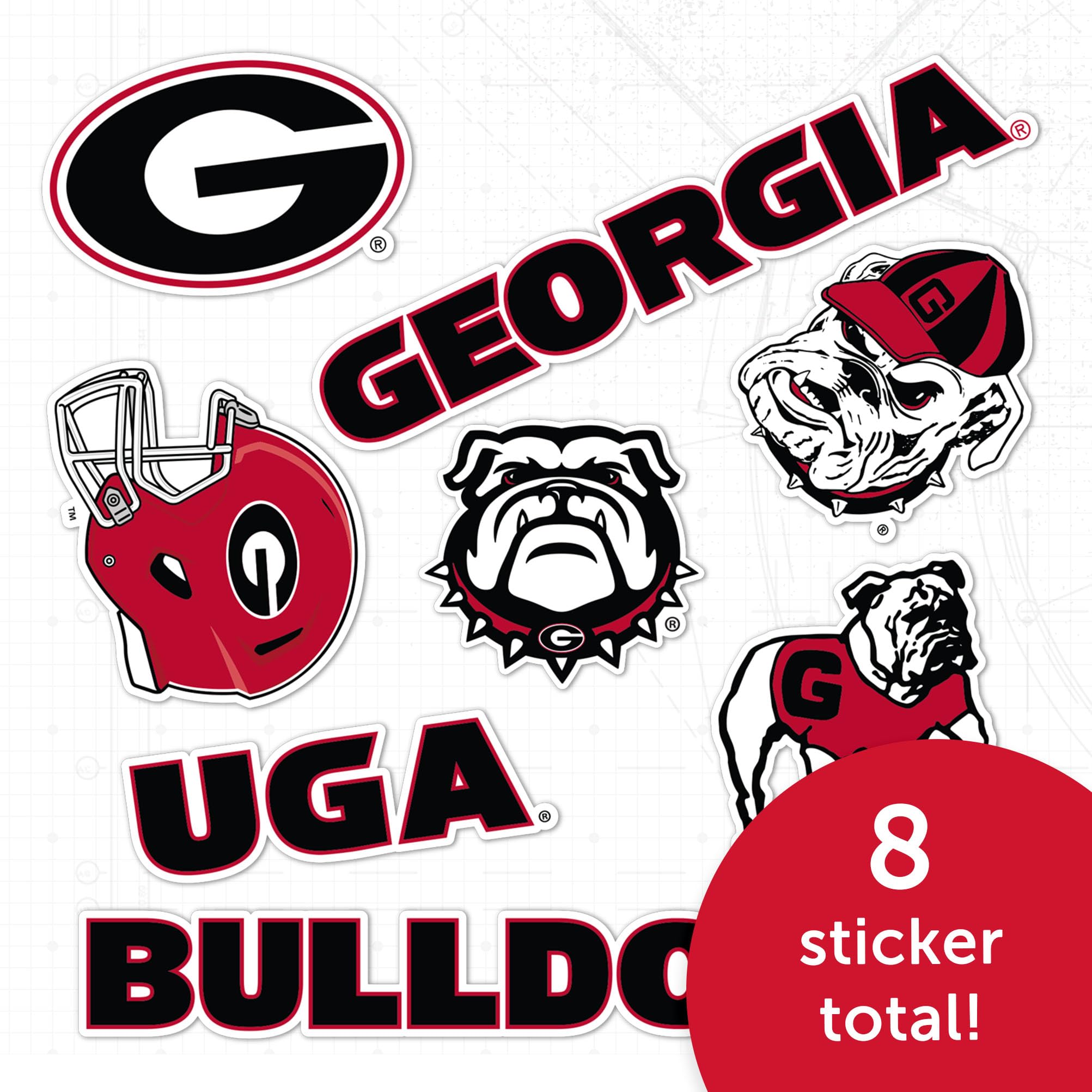 Snapklik.com : Desert Cactus University Of Georgia Sticker Bulldogs UGA ...