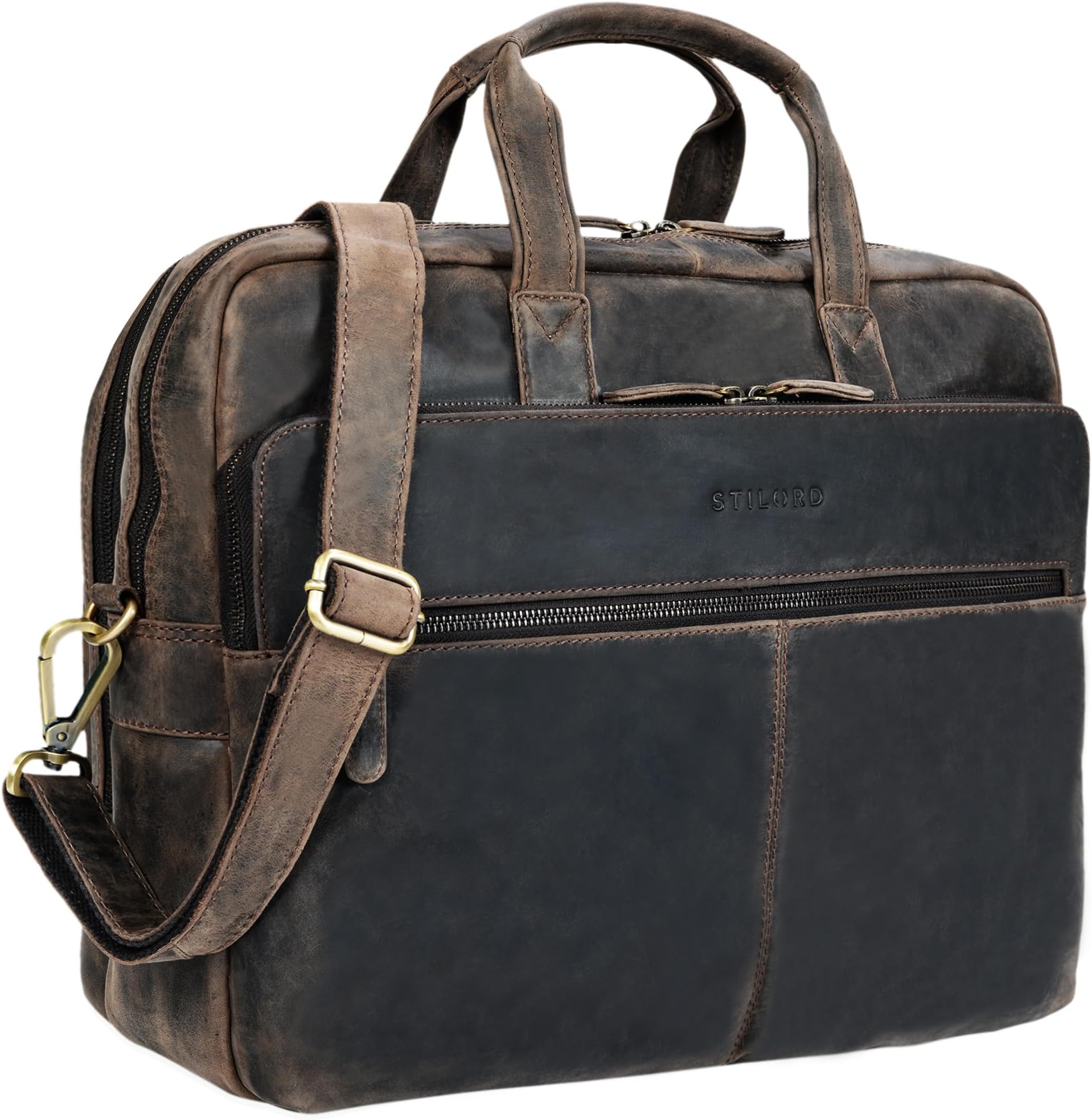 STILORD 'William' Businesstasche Leder groß XL Lehrertasche Aktentasche ...