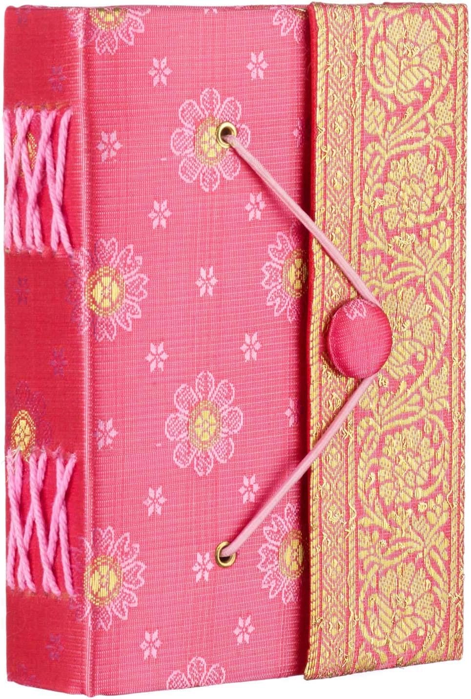 Amazon.com : Sari Notebook Medium 11cm x 16cm - Pink - Unlined Recycled ...