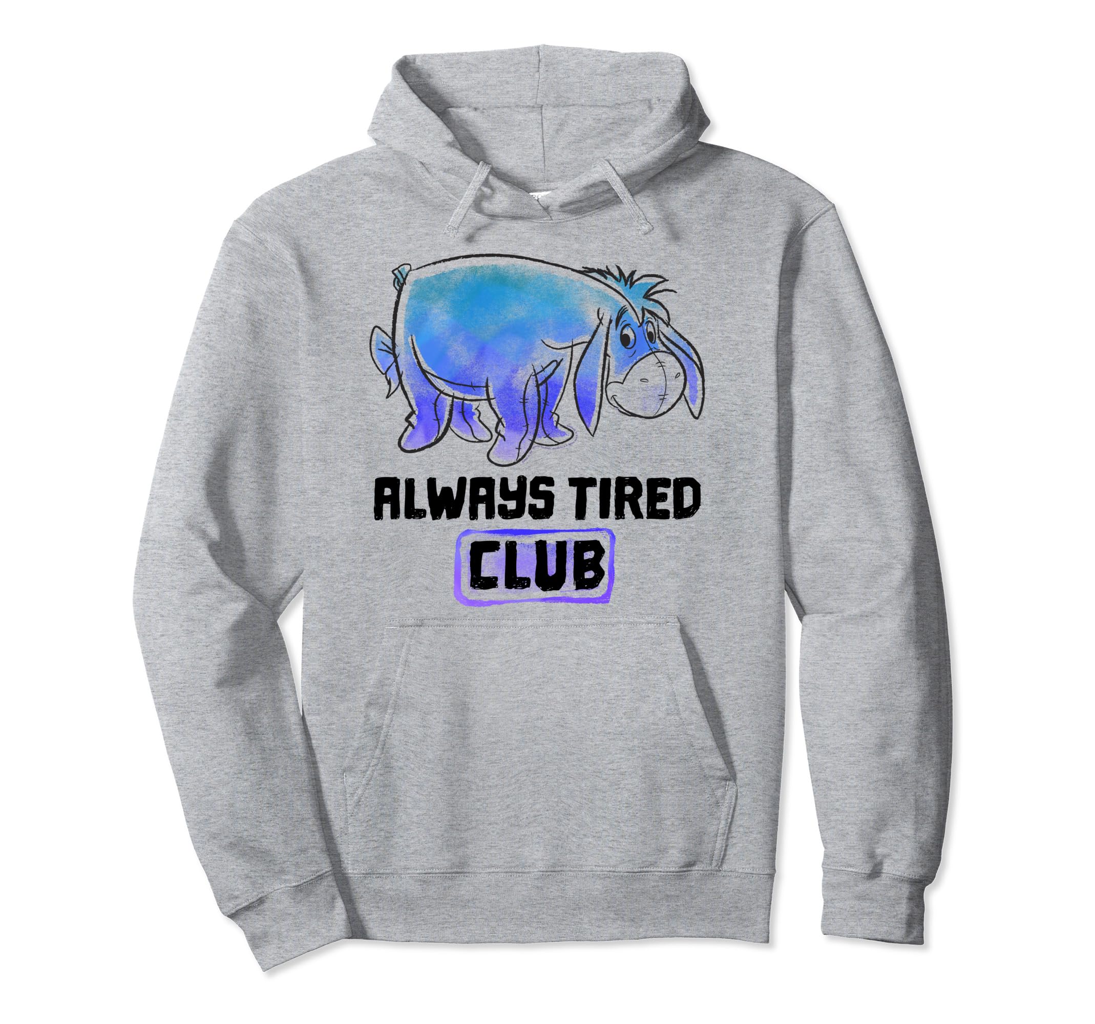 Amazon.com: Disney Winnie The Pooh Eeyore Always Tired Club Pullover ...