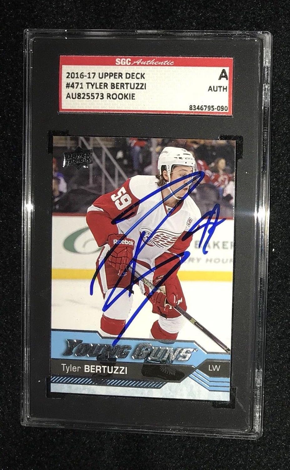 Tyler Bertuzzi Signed 2016/17 Young Guns Rookie Card #471 Sgc - Upper ...