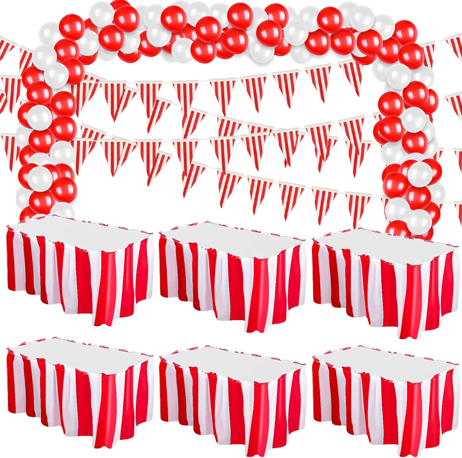 Amazon.com: 75 Pieces Carnival Theme Party Decorations 6 Carnival Table ...