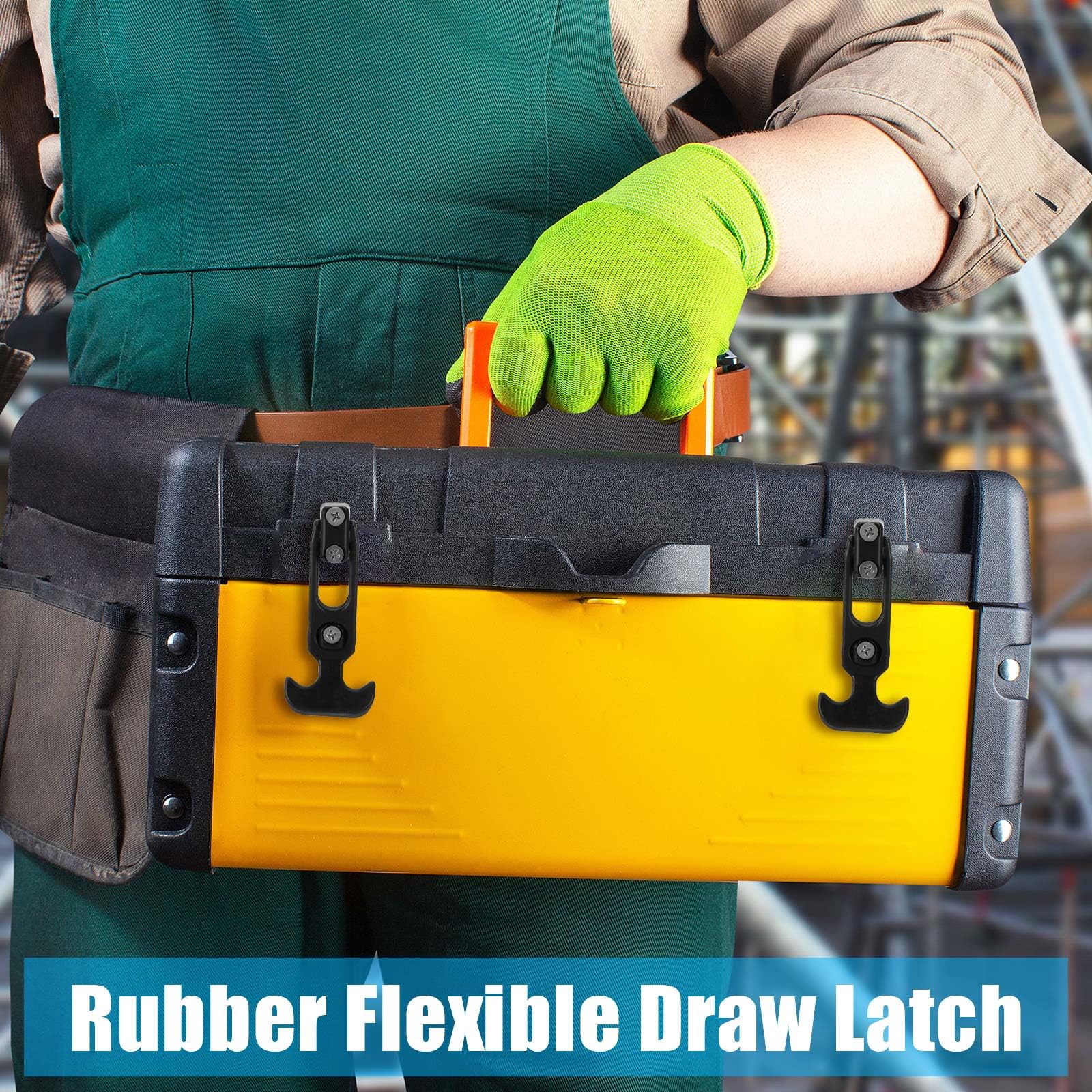 Snapklik.com : Mudder Flexible Rubber Draw Latch T Handle Hasp Rubber ...