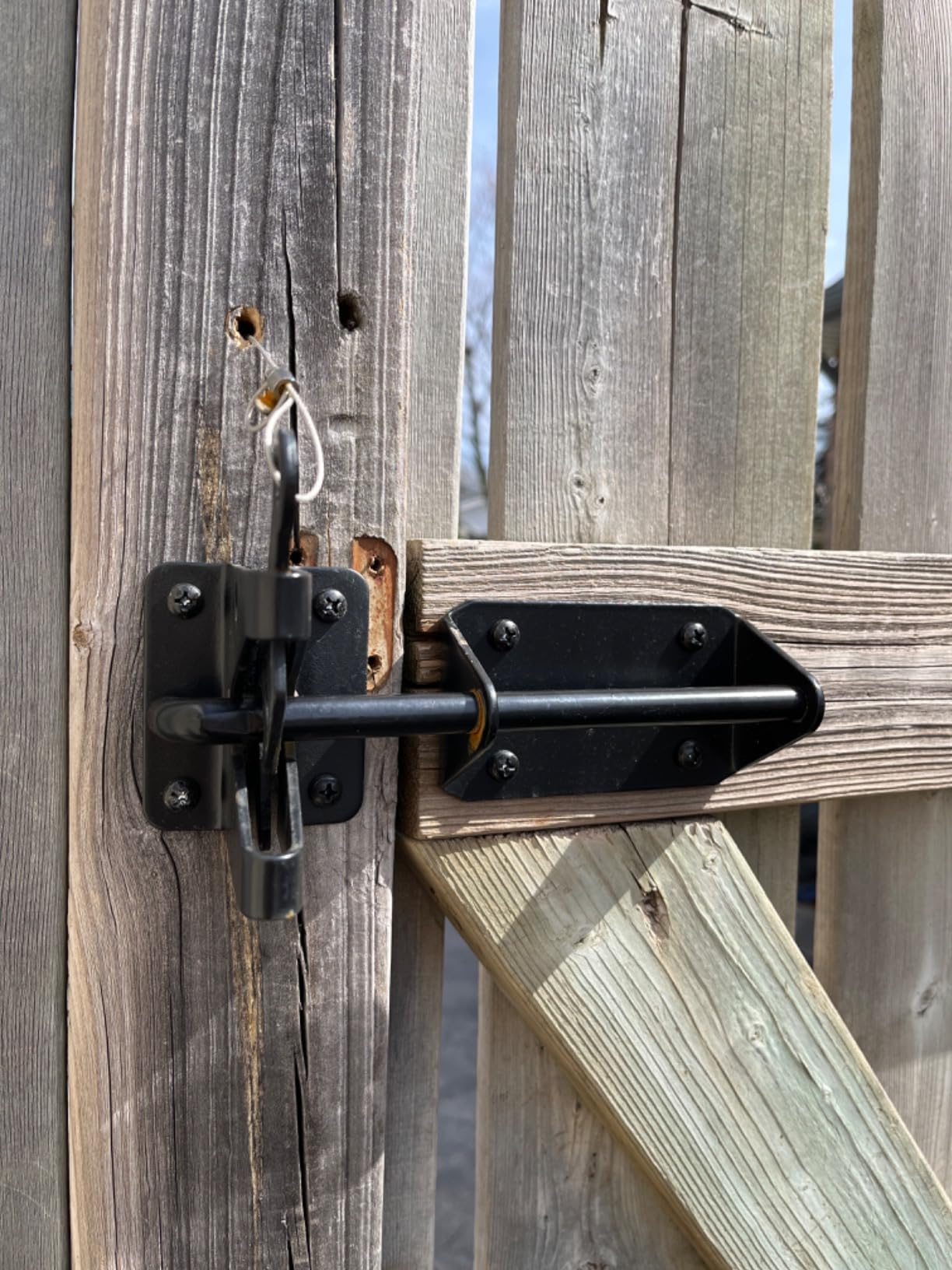 Heavy Duty Automatic Gate Latch with Gate Latch Cable Pull, Slide Bolt ...