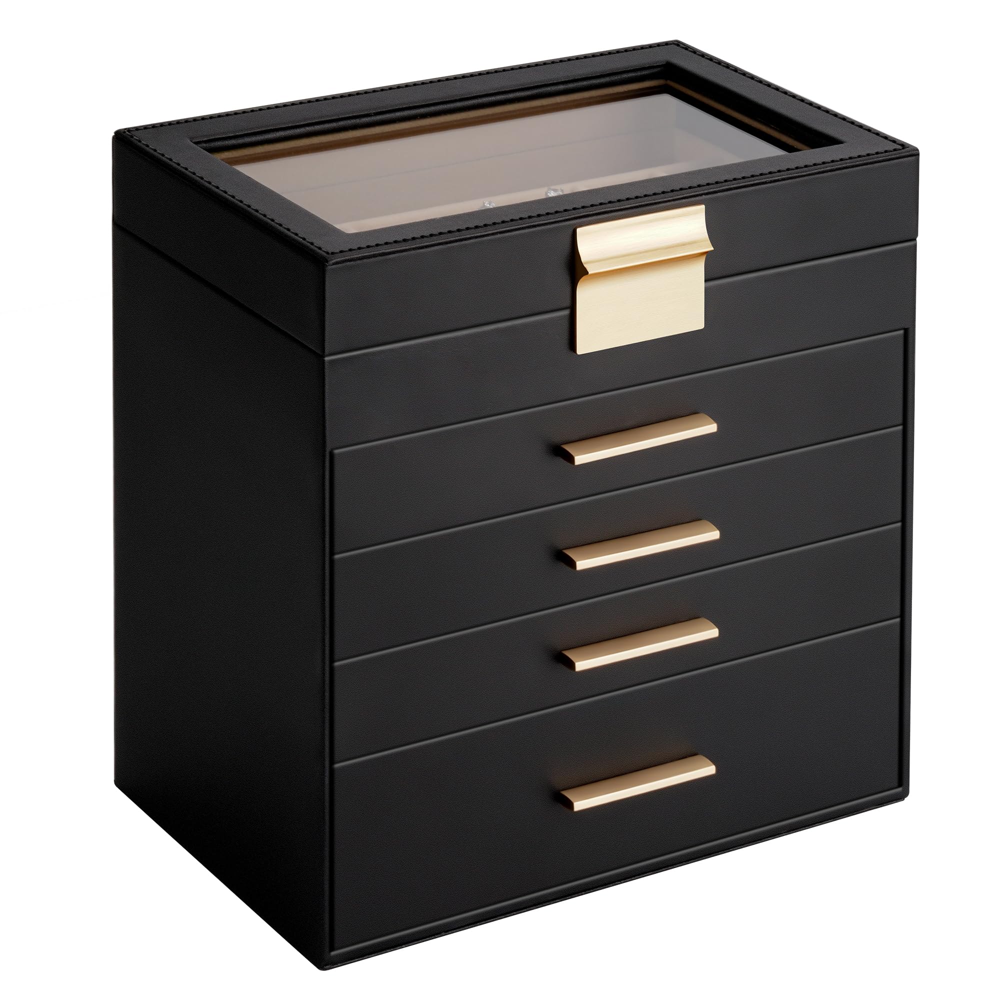 Amazon.com: Somduy Jewelry Box, 5 Layers Jewelry Storage Display Box ...