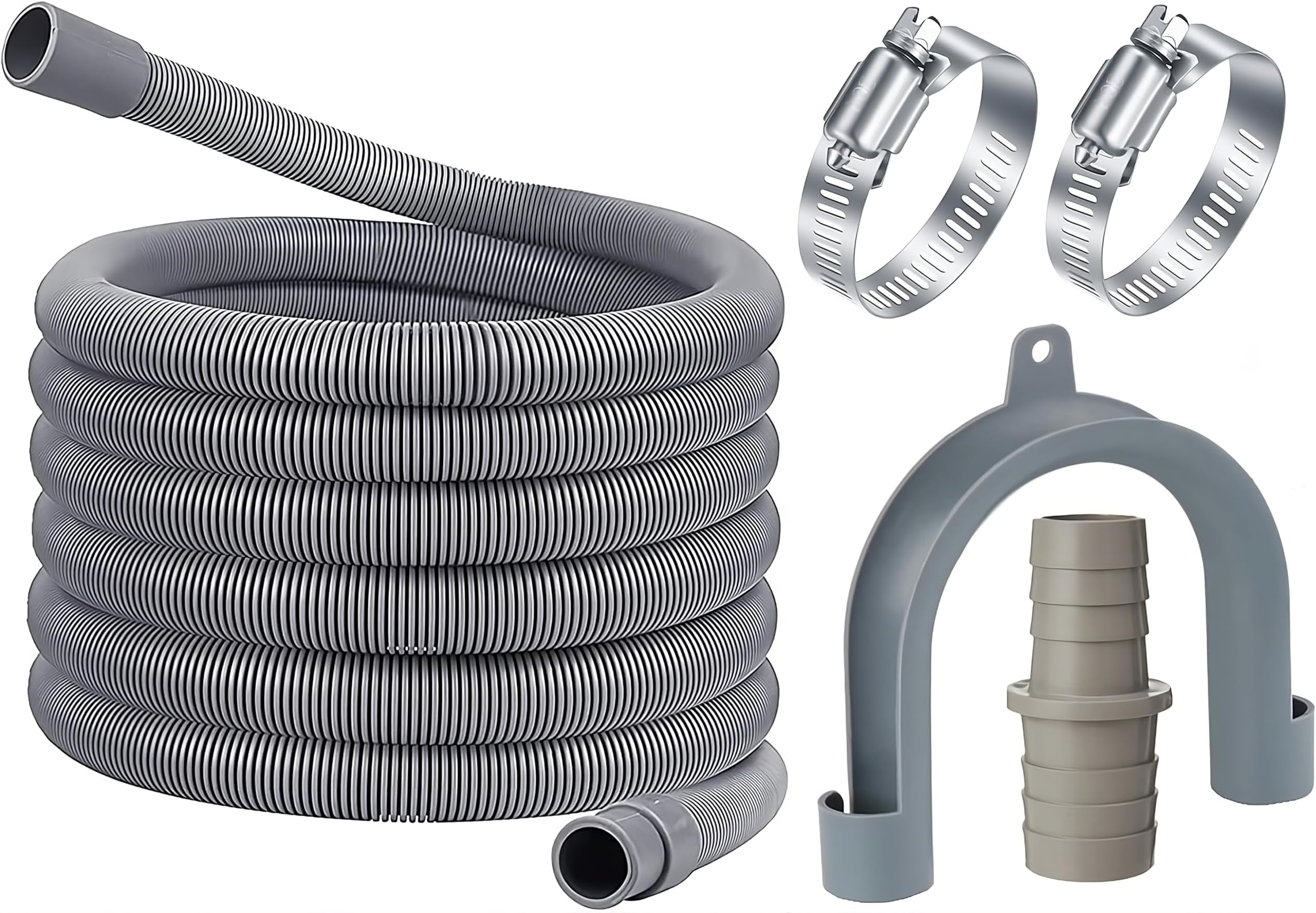 Waste Water Drain Outlet Hose Pipe kit for Washing Machine, Washer ...