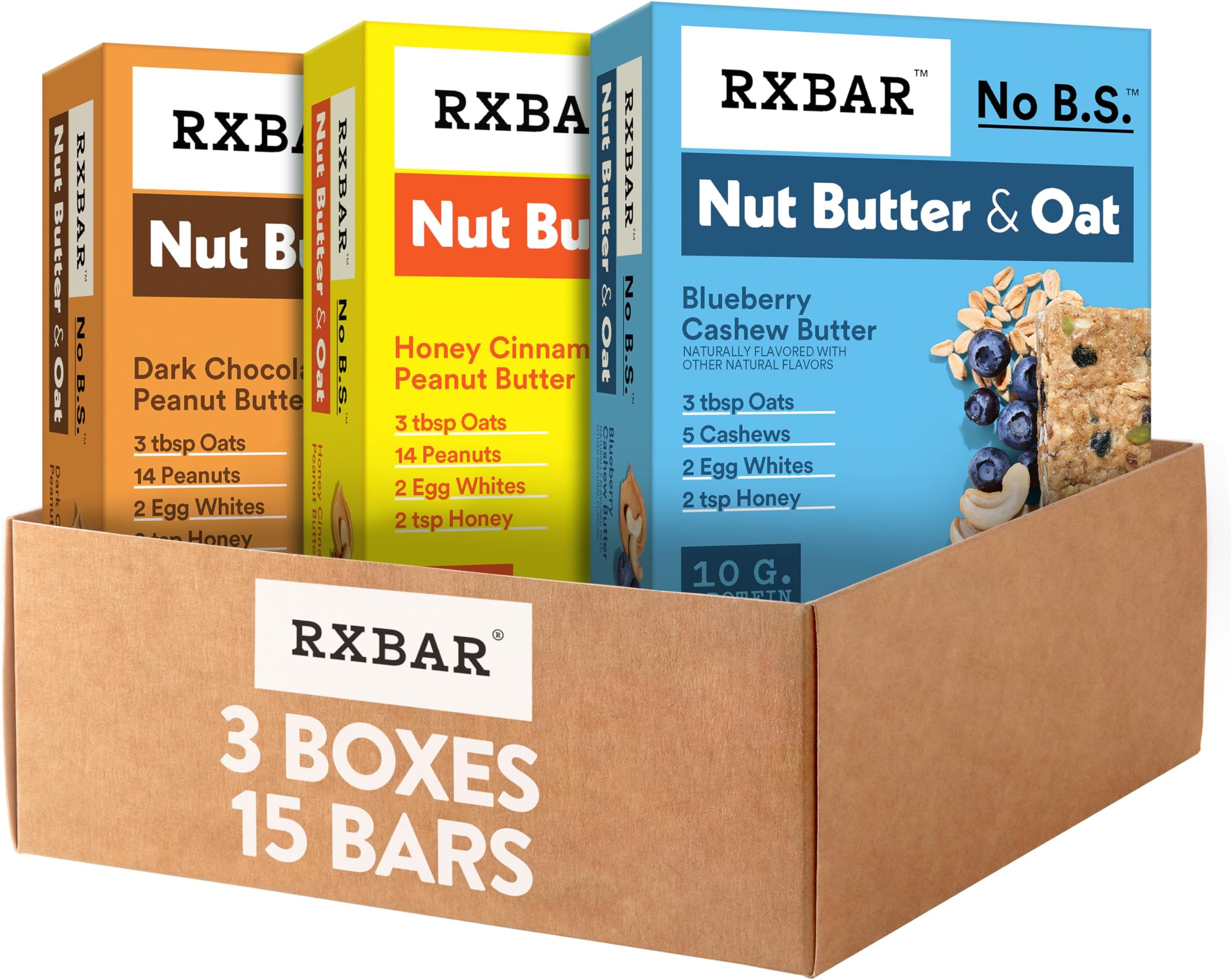 Amazon.com : Rx Bar Chocolate Sea Salt, Protein Bar, 1.83 Oz, 12 Count ...