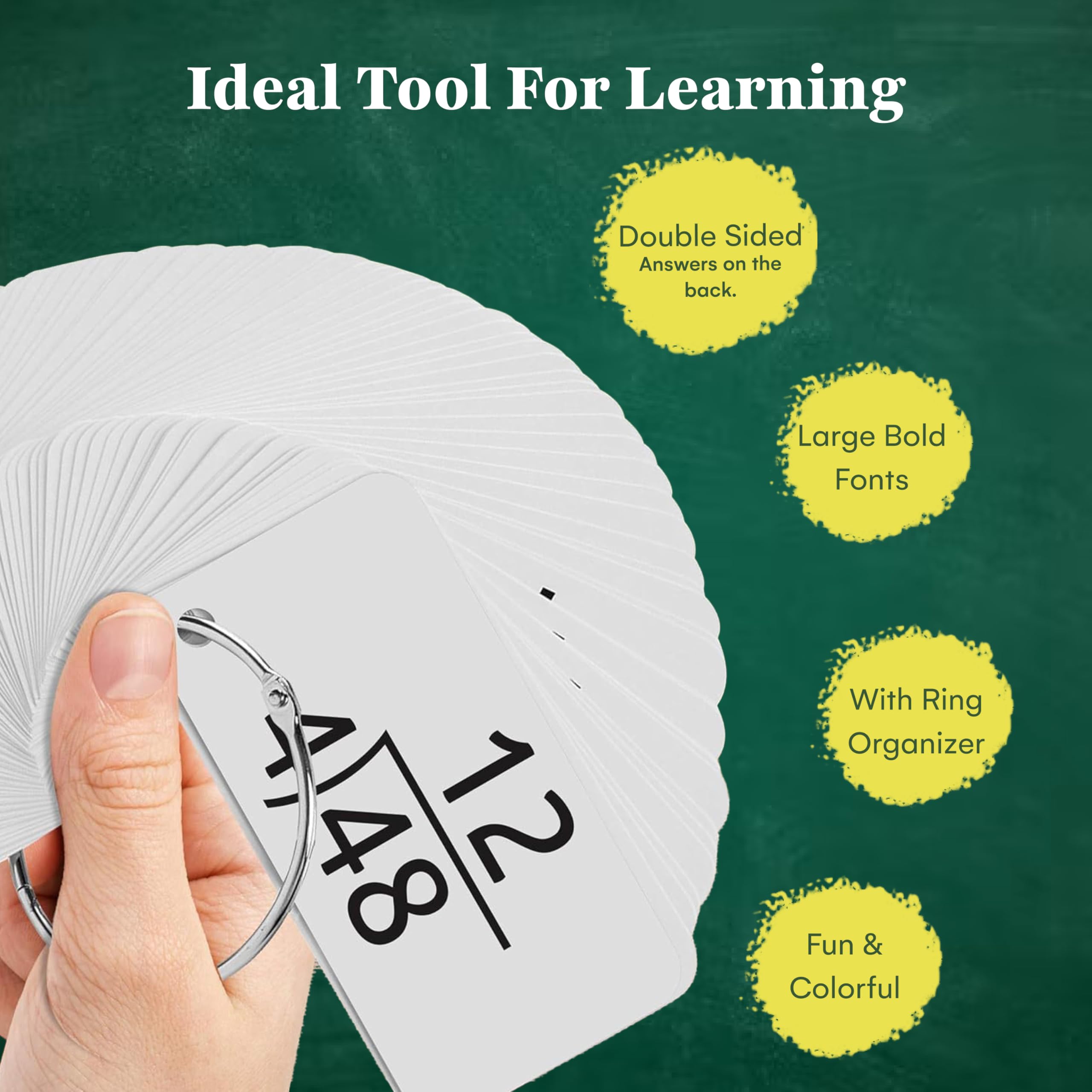 Snapklik.com : Star Right 325 Math Flash Cards - Multiplication And ...