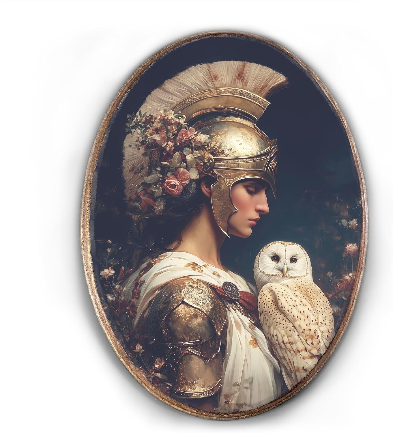 Amazon.com: Mystical Athena Wooden Decor - Greek Goddess of War ...