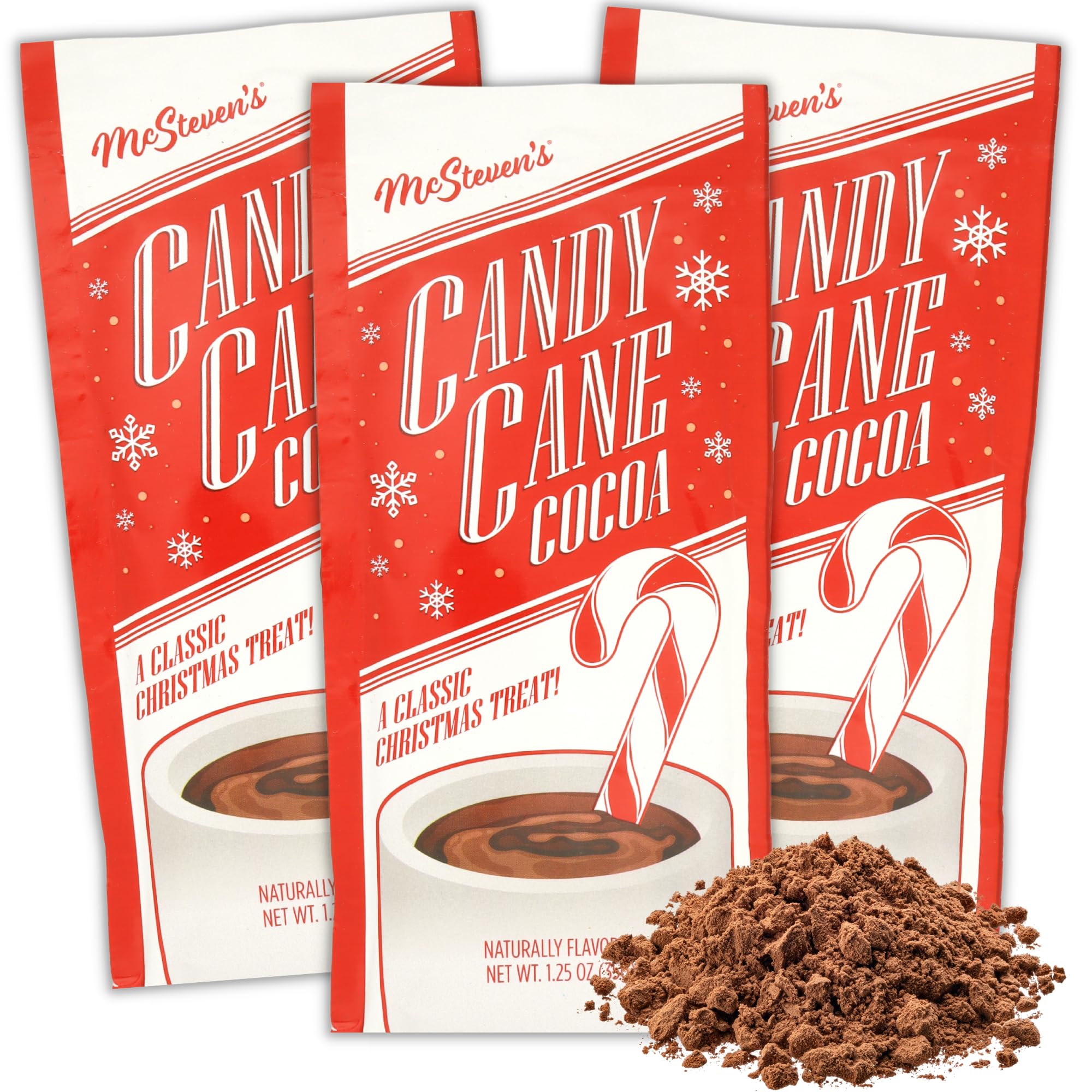 Amazon.com : Candy Cane Cocoa, Peppermint Hot Chocolate Mix, Individual ...