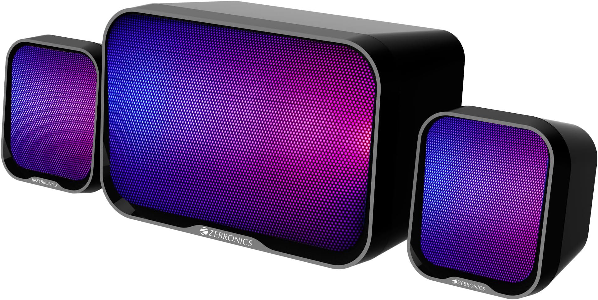 ZEBRONICS Pluto 1-2.1 Channel Desktop Speaker with 15 watts Output ...