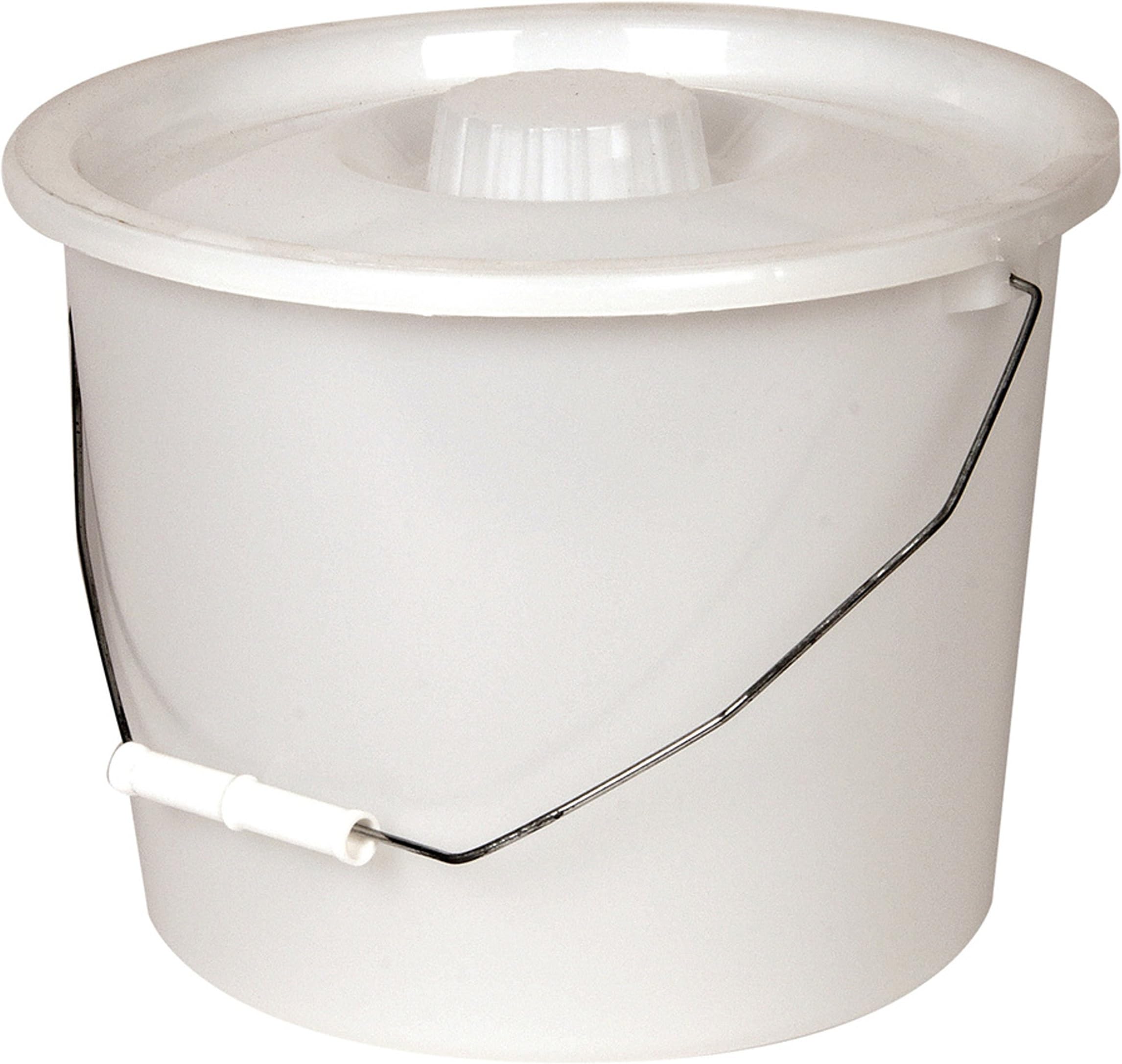 Amazon.com: PCP Commode Bucket with lid and Handle, Gray (10 Quart / 2. ...