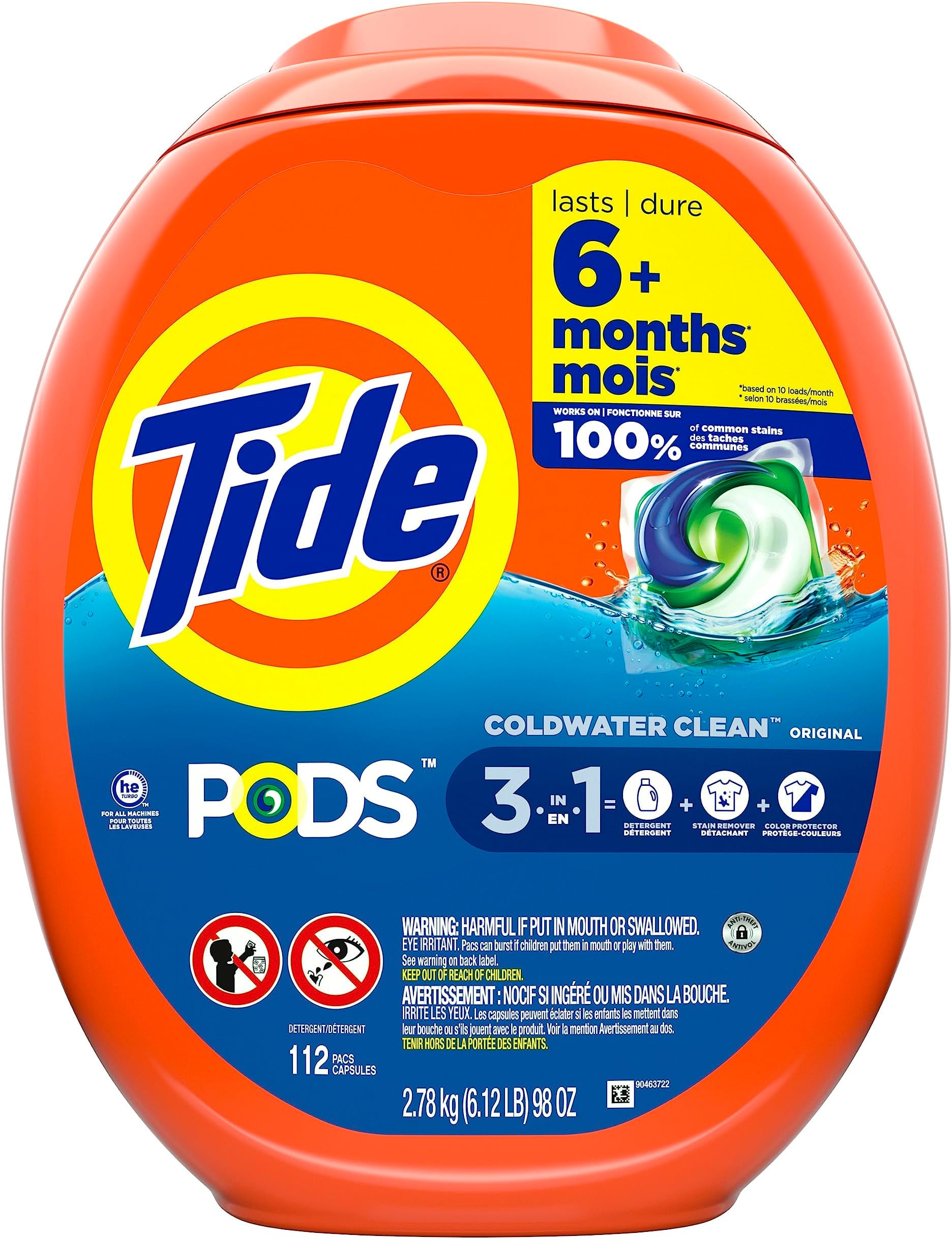Amazon.com: Tide Hygienic Clean Heavy 10x Duty Power PODS Laundry ...