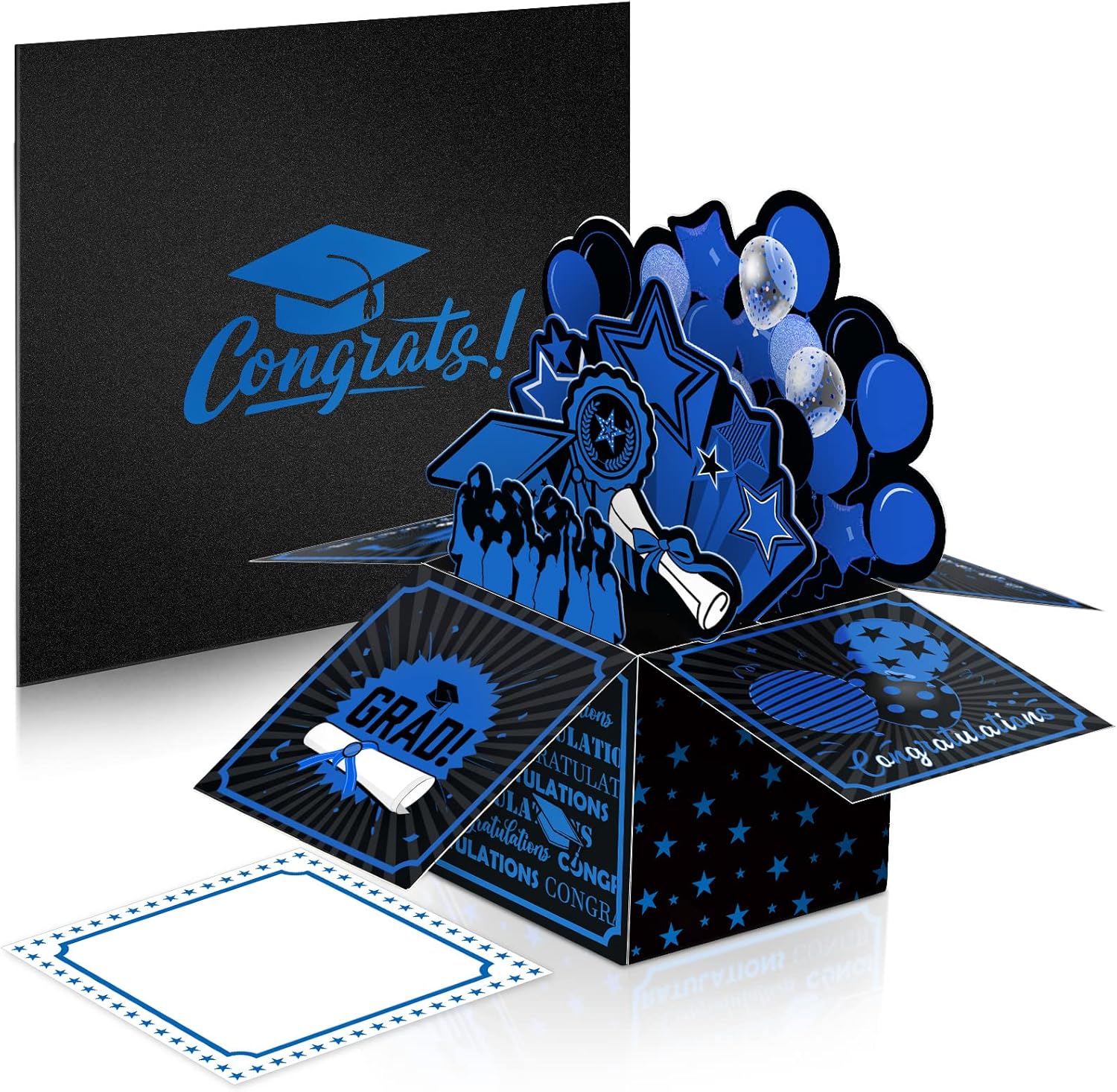 Amazon.com : Geosar 3D Graduation Pop up Card, 2024 Congrats Grad Card ...