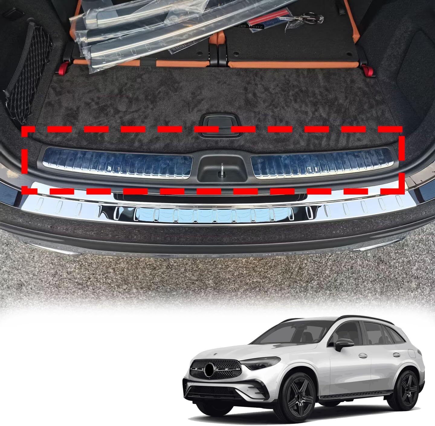 Amazon.com: Luyhok Car Stainless Steel Rear Bumper Protector, for ...