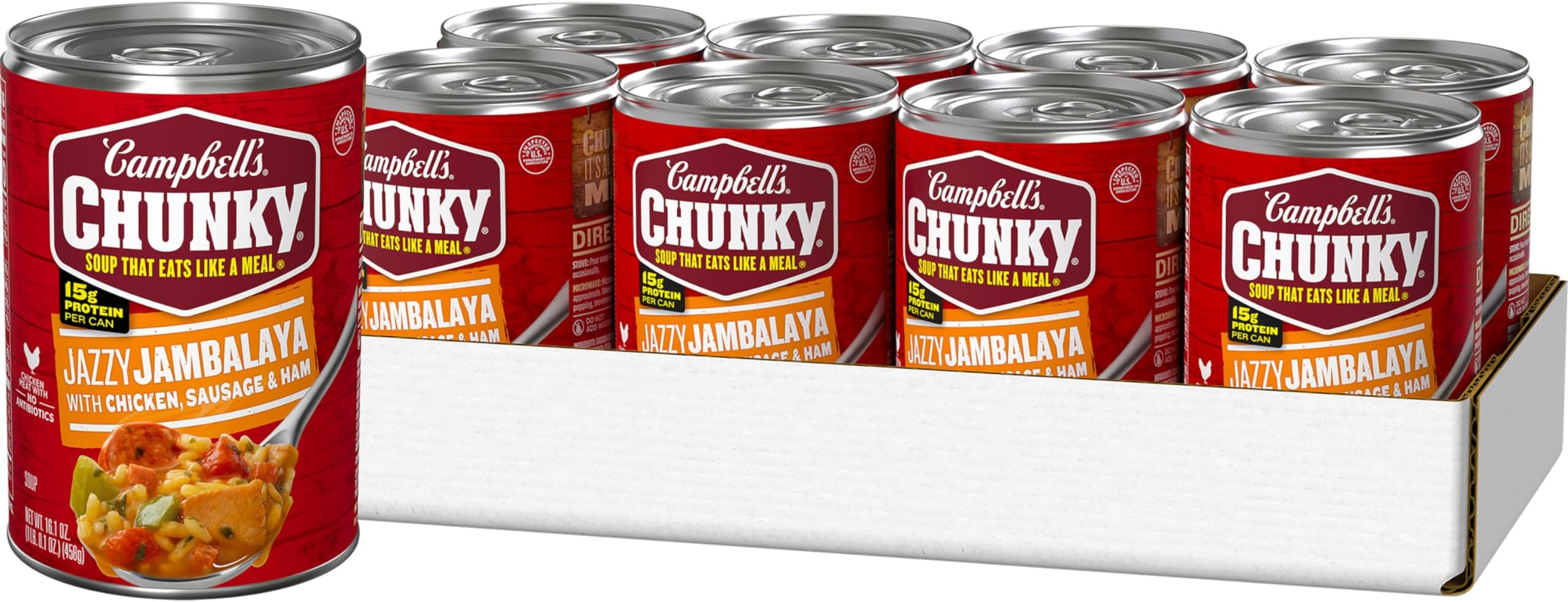 Amazon.com : Campbell’s Chunky Soup, Jazzy Jambalaya with Chicken ...