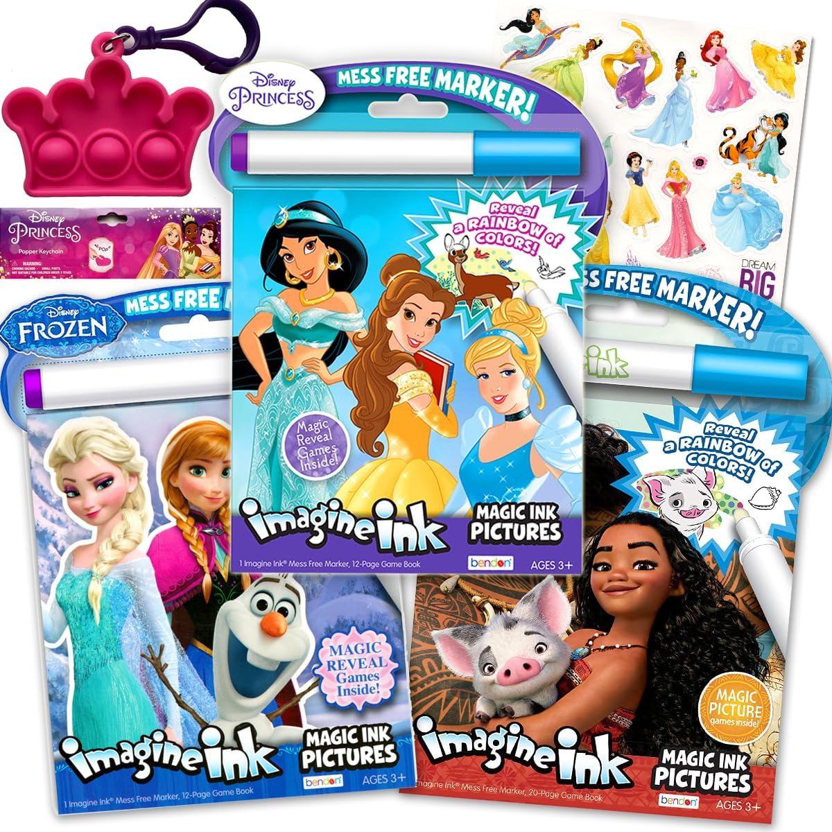 Disney Princess Magic Ink Coloring Book Set - Bundle Nepal | Ubuy