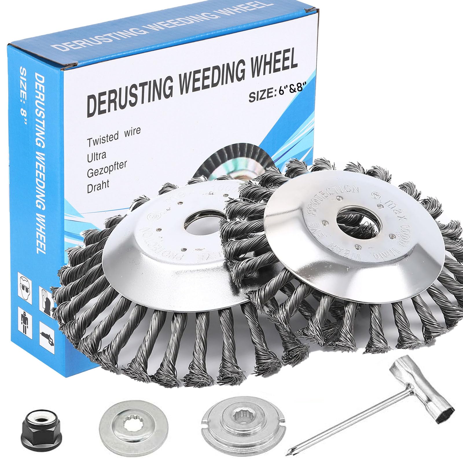 Amazon.com: Indestructible Trimmer Head,Steel Wire Grass Trimmer Head ...