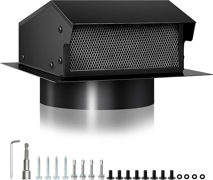 Roof Vent Cap, 6 Inch, Steel Roof Vent Cap, Removable, Roof Dryer Vent ...