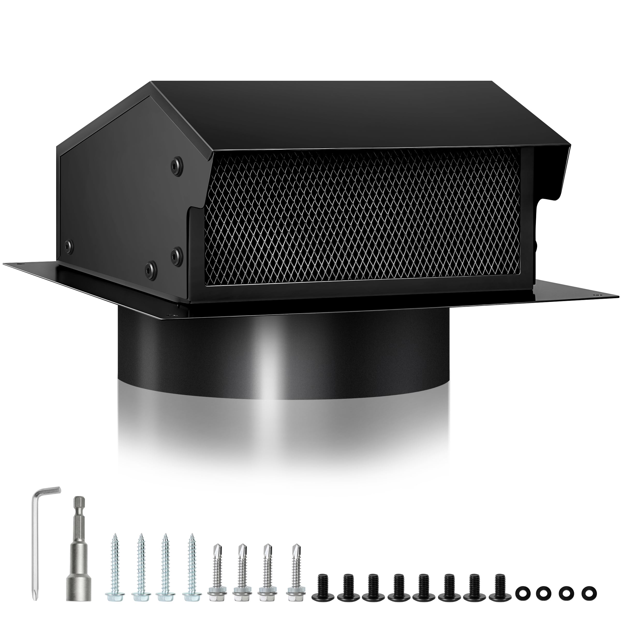 Roof Vent Cap, 8 Inch, Steel Roof Vent Cap, Removable, Roof Dryer Vent ...