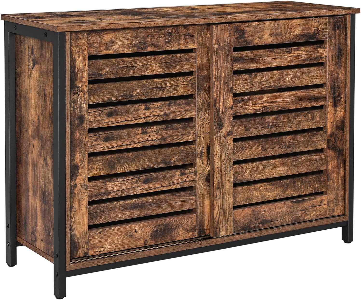 VASAGLE Meuble de Rangement, Buffet, avec Placard 3 Portes, pour Salle ...