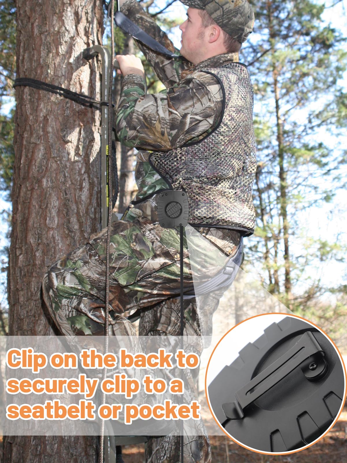 Bow Hoist For Hunting MADHOLLY Treestand Gear Hoist 32FT - Retractable ...