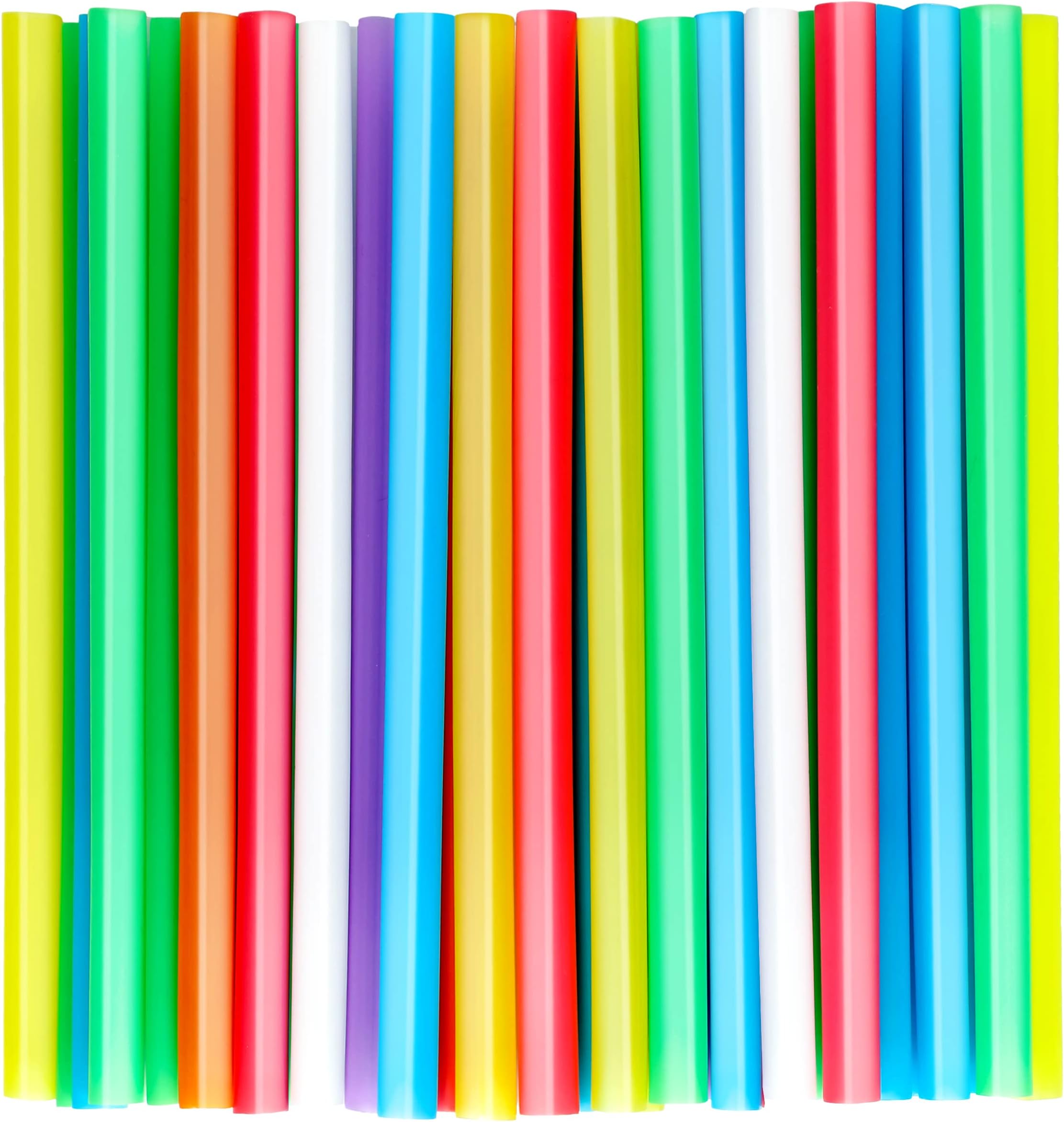 Amazon.com: 2000 Pcs Disposable Drinking Straws Long Plastic Straws 8. ...