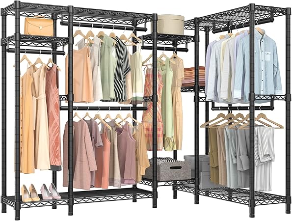 Amazon.com: VIPEK L50 Pro Heavy Duty Clothes Rack L Shaped Garment Rack ...