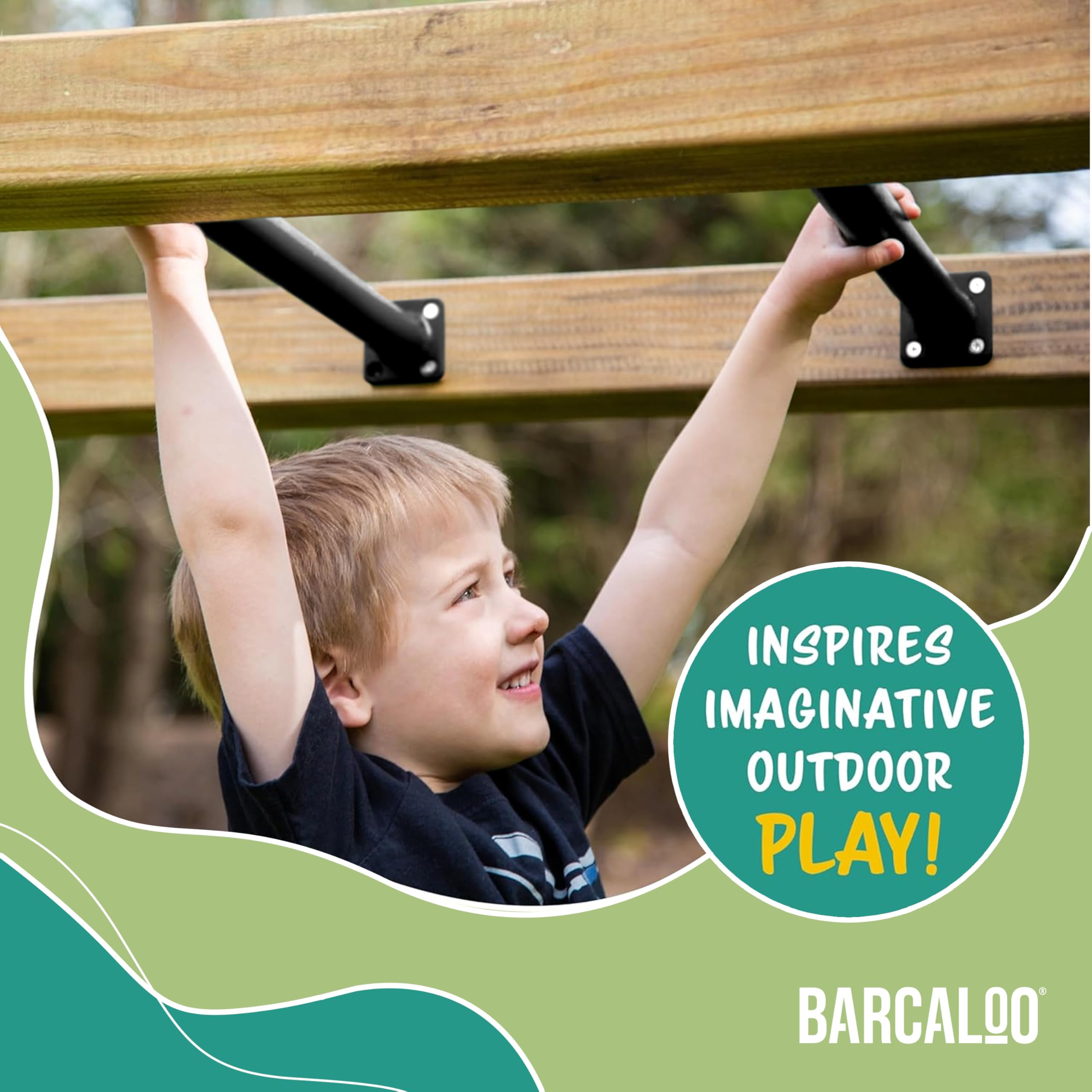 Snapklik.com : 22 Inch Outdoor Monkey Bars For Backyard - Set Of 6 ...