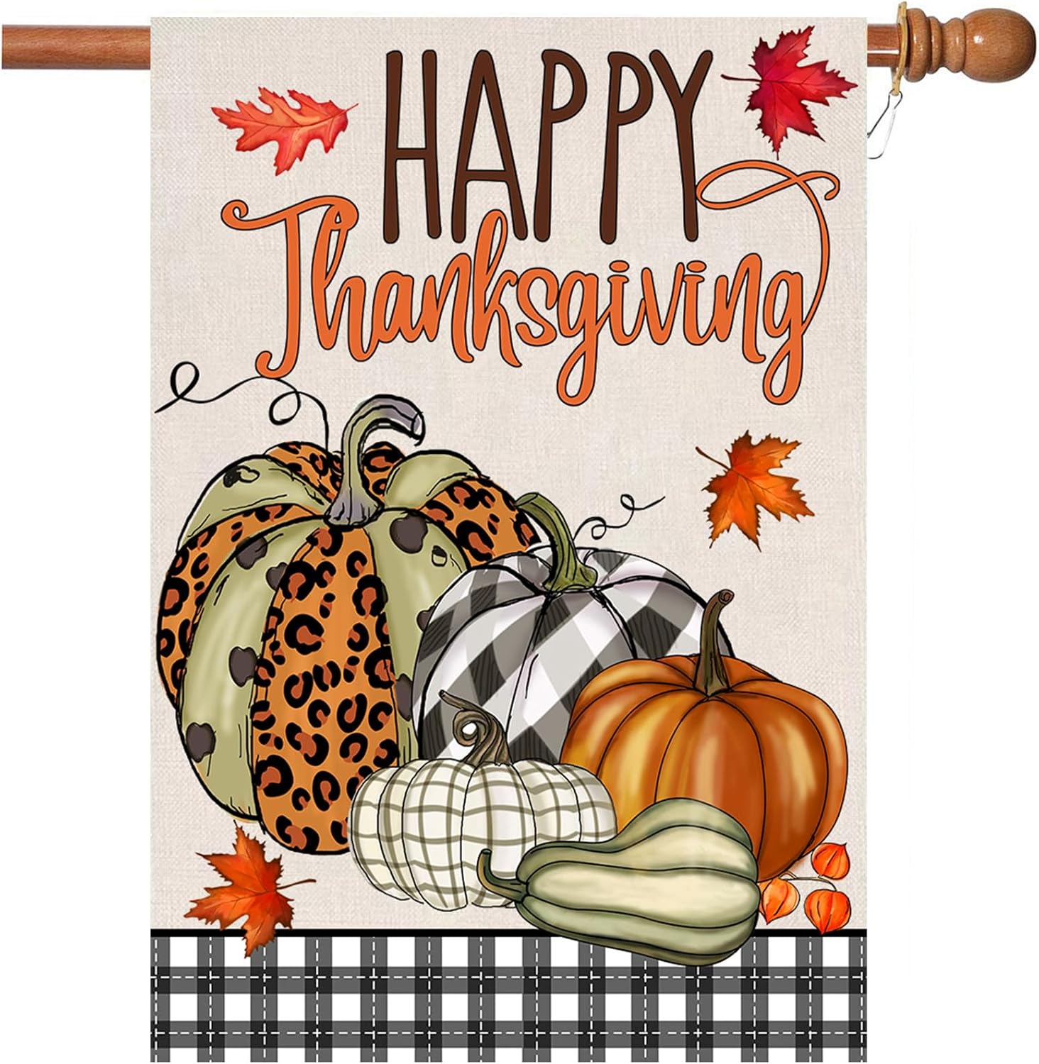Amazon.com : Flagmax Happy Thanksgiving Flags,Thanksgiving Garden Flag ...