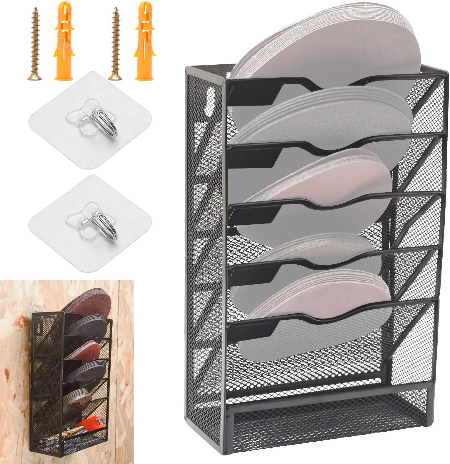 Amazon.com: ROCKLER Sandpaper Storage System, 9 x 11 Sheets : Tools ...