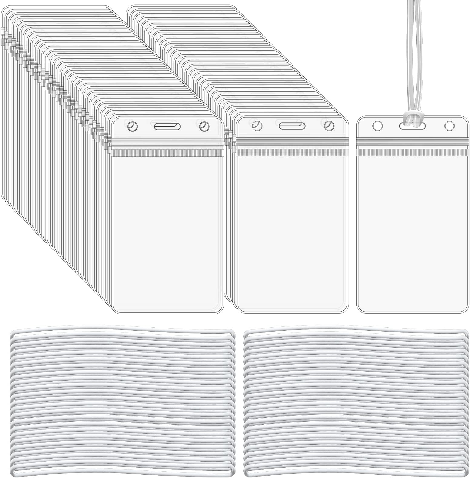 Amazon.com : Bulk 100 Pack - Bright Backpack ID Luggage Tags for ...